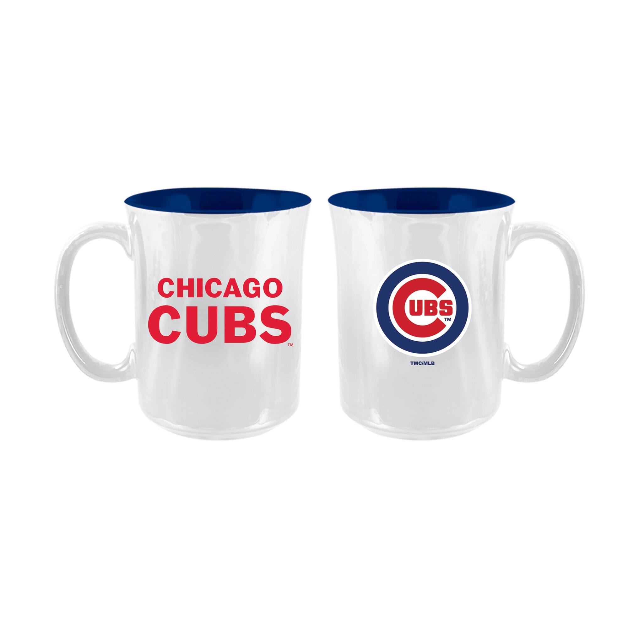 The Memory Company Chicago Cubs 2 Pack 15oz. Iridescent Ceramic Mug Set ...