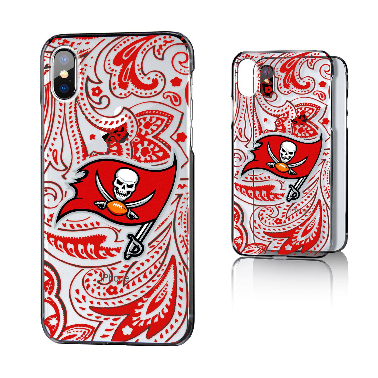 Keyscaper NFL Tampa Bay Buccaneers iPhone Clear Paisley Design Case 16e ...