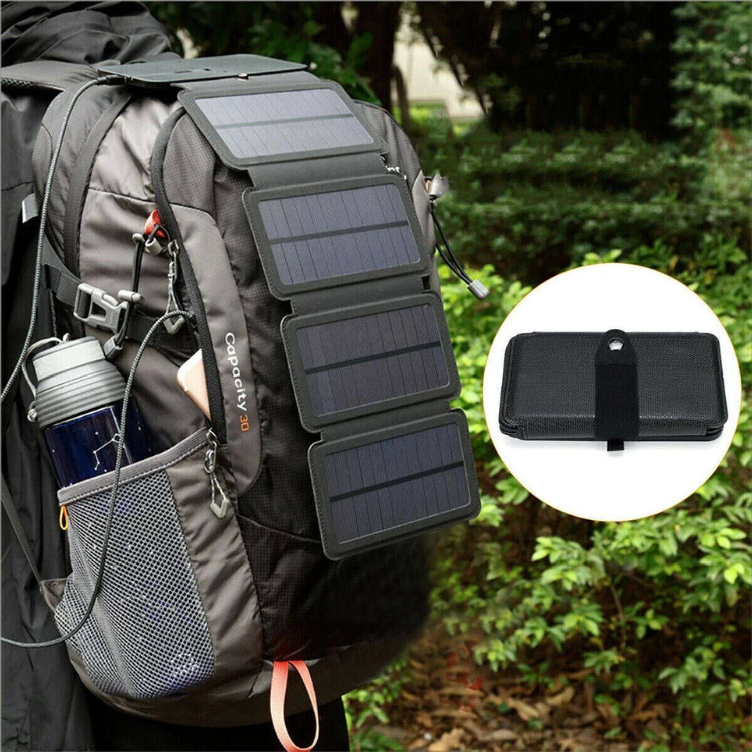 Stock Preferred Portable 4 Fold Solar Power Bank Charger – Waterproof ...