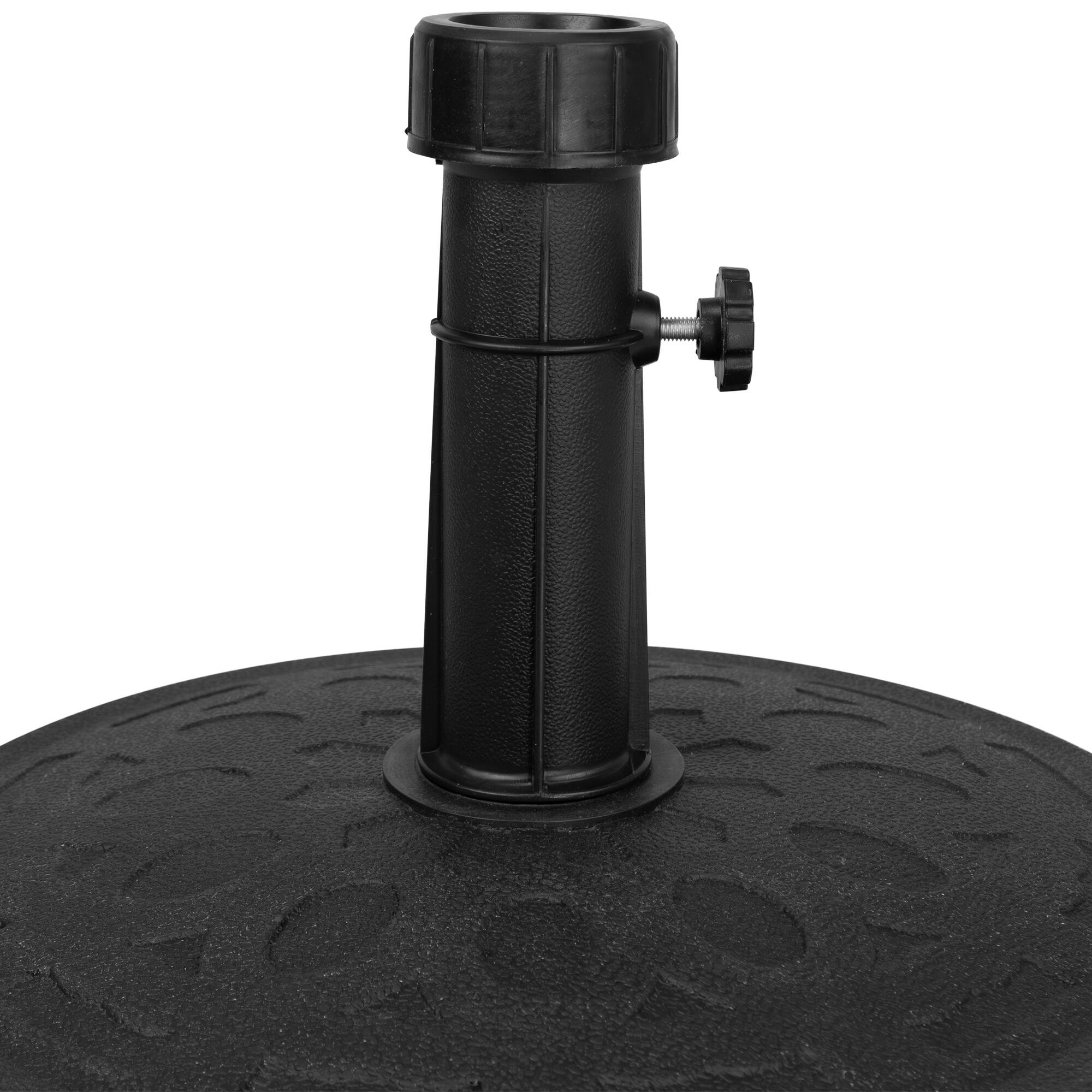 Northlight Geometric Pattern Round Base Stand for Patio Umbrellas 18 ...