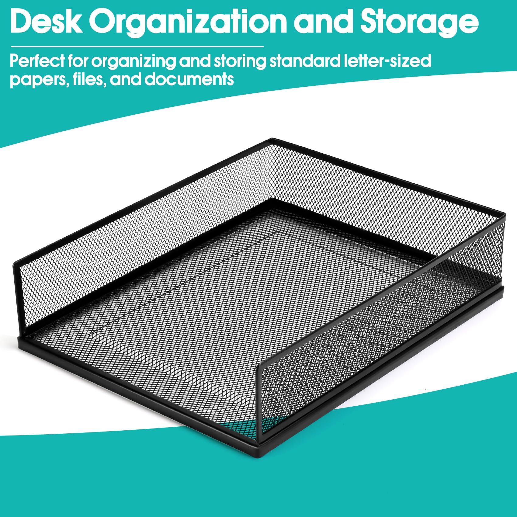 Paradigms Interiors Wire Mesh Letter Trays Paper Tray Desk File ...