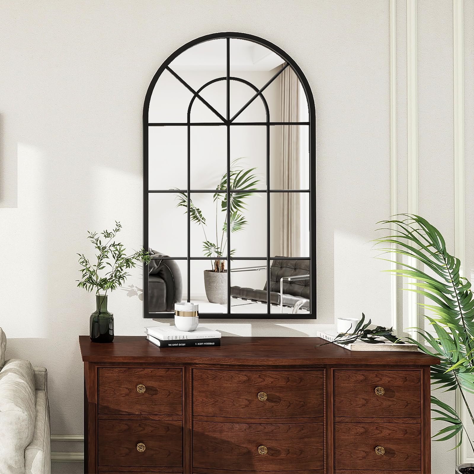 Comfort Essence Wall Mounted Mirror Arched 30"x20" Arch Bathroom ...