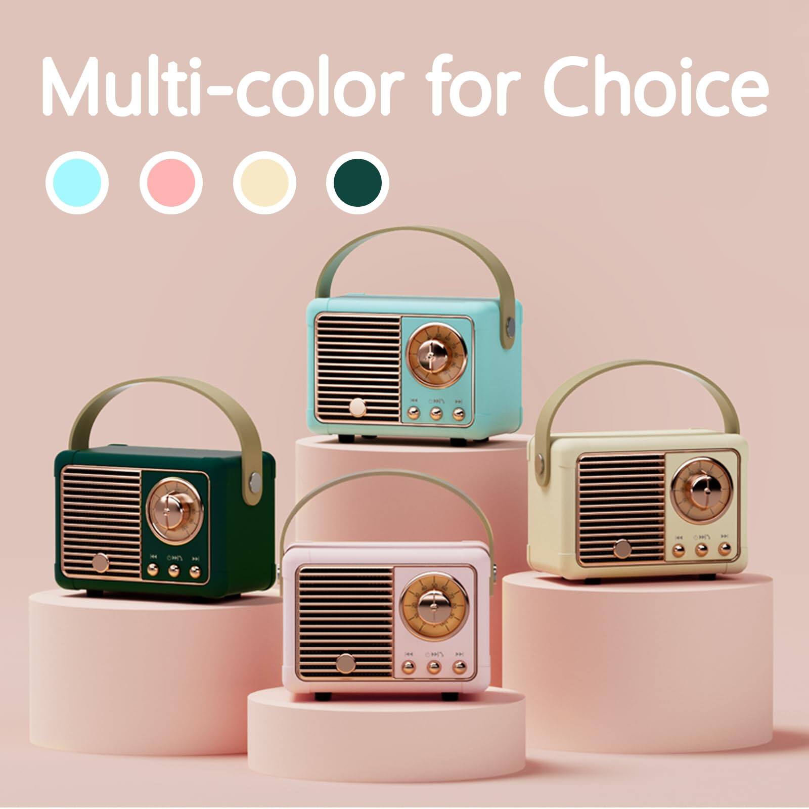 Pacoar Cade Bedroom Retro Speakers Birthday Gifts For Small Cute Pink ...