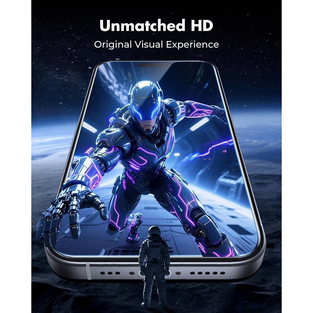 PARKER SLATER 3 pack iPhone 16 Pro Max screen and lens protectors, 9H ...