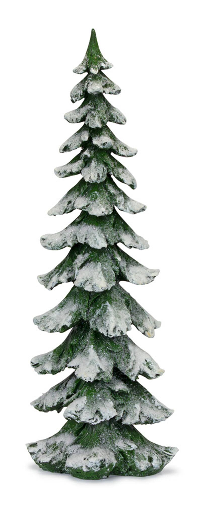 BreeBe Green Flocked Pine Tree 26"H Green, White 80595DS - Best Buy