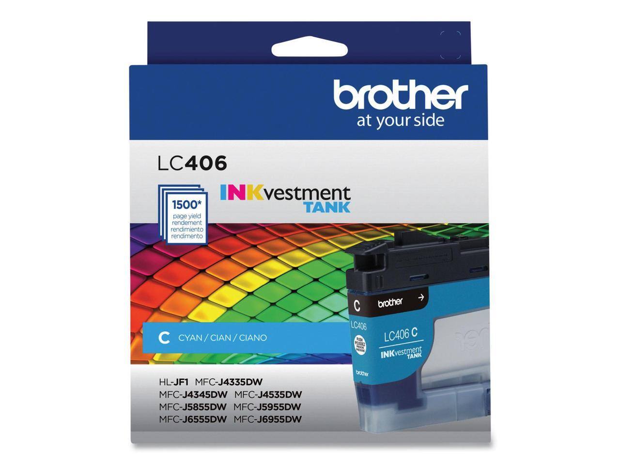Brother LC406CS INKvestment Ink 1500 Page Yield Cyan LC406CS - Best Buy