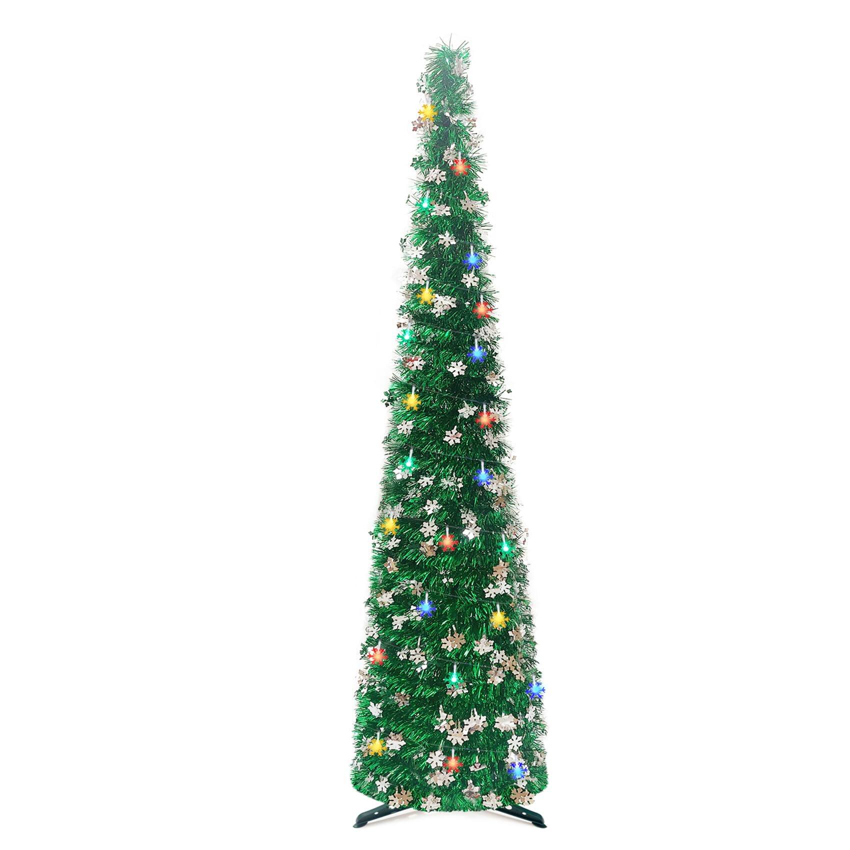 Skar Audio Pop Up Christmas Tree With Lights Collapsible Pencil Skinny ...