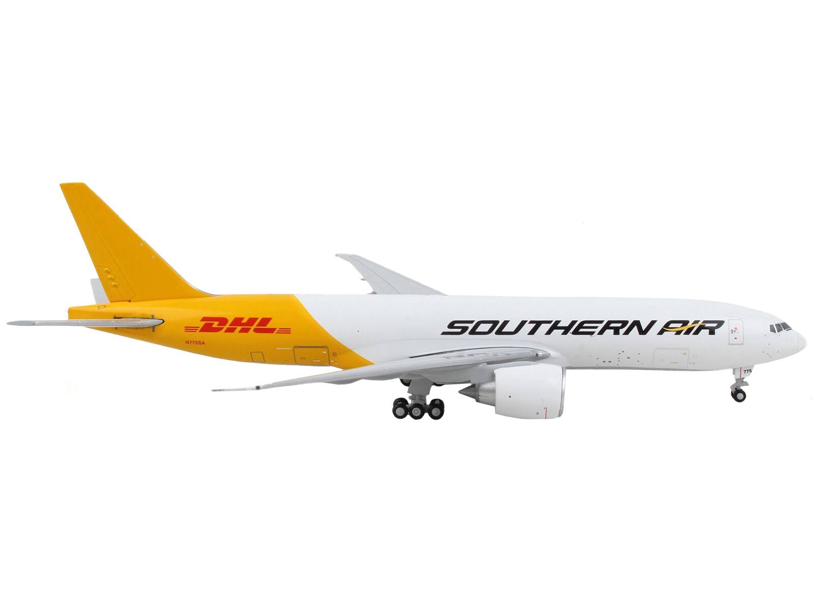 Boeing 777F Commercial Aircraft "Southern Air DHL" 1/400 Diecast Model ...