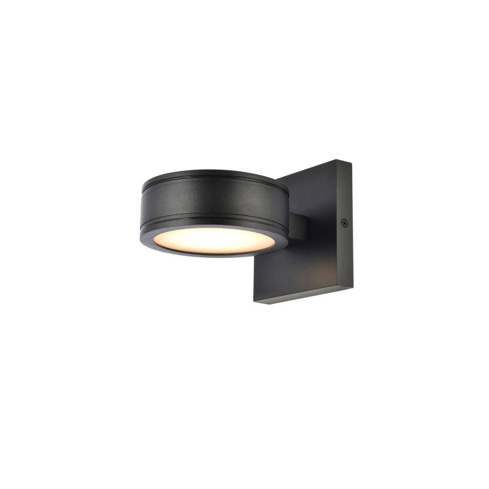 Living District Raine Integrated LED wall sconce in Black BG3604414 ...