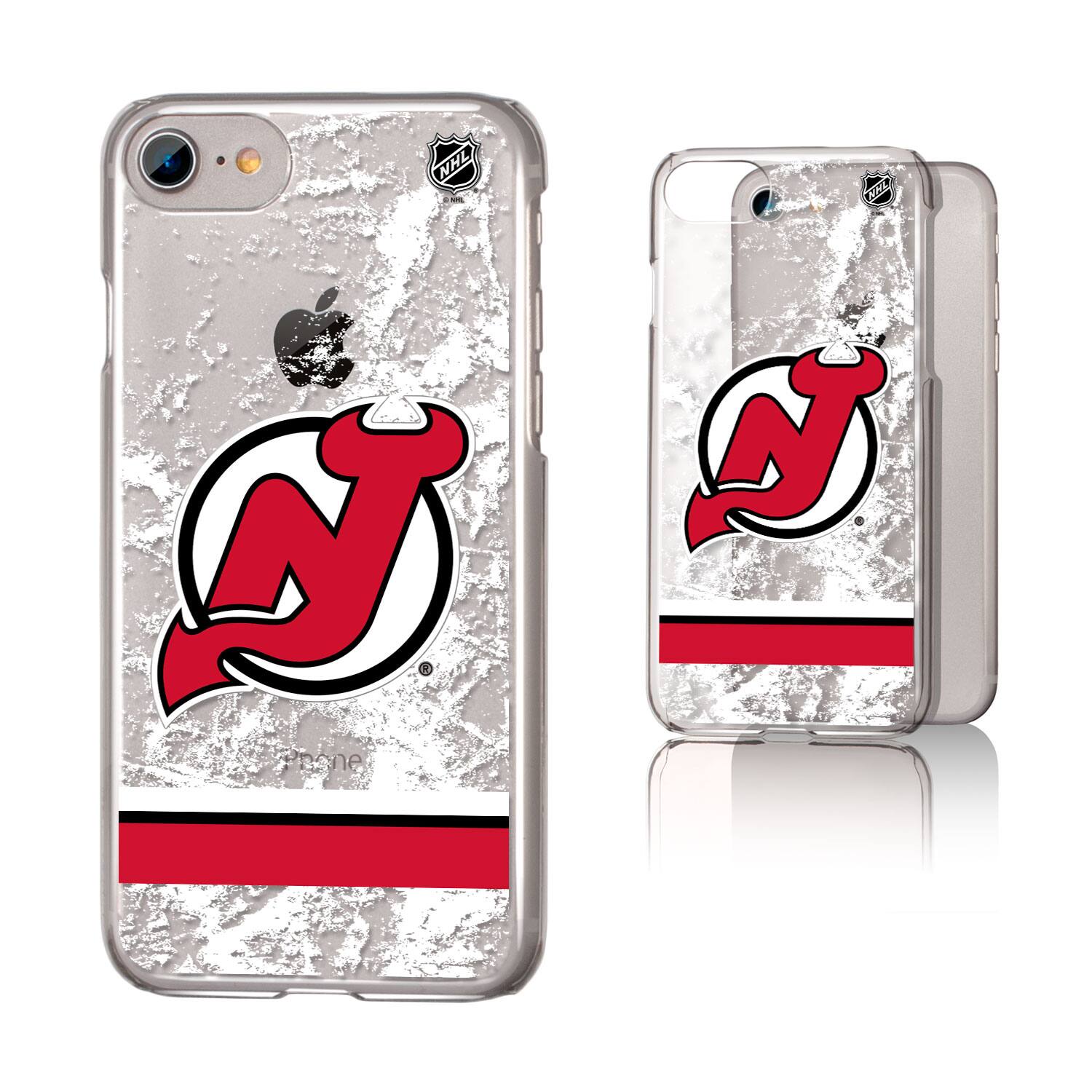 Keyscaper NHL New Jersey Devils iPhone Stripe Clear Ice Case 15 Pro ...