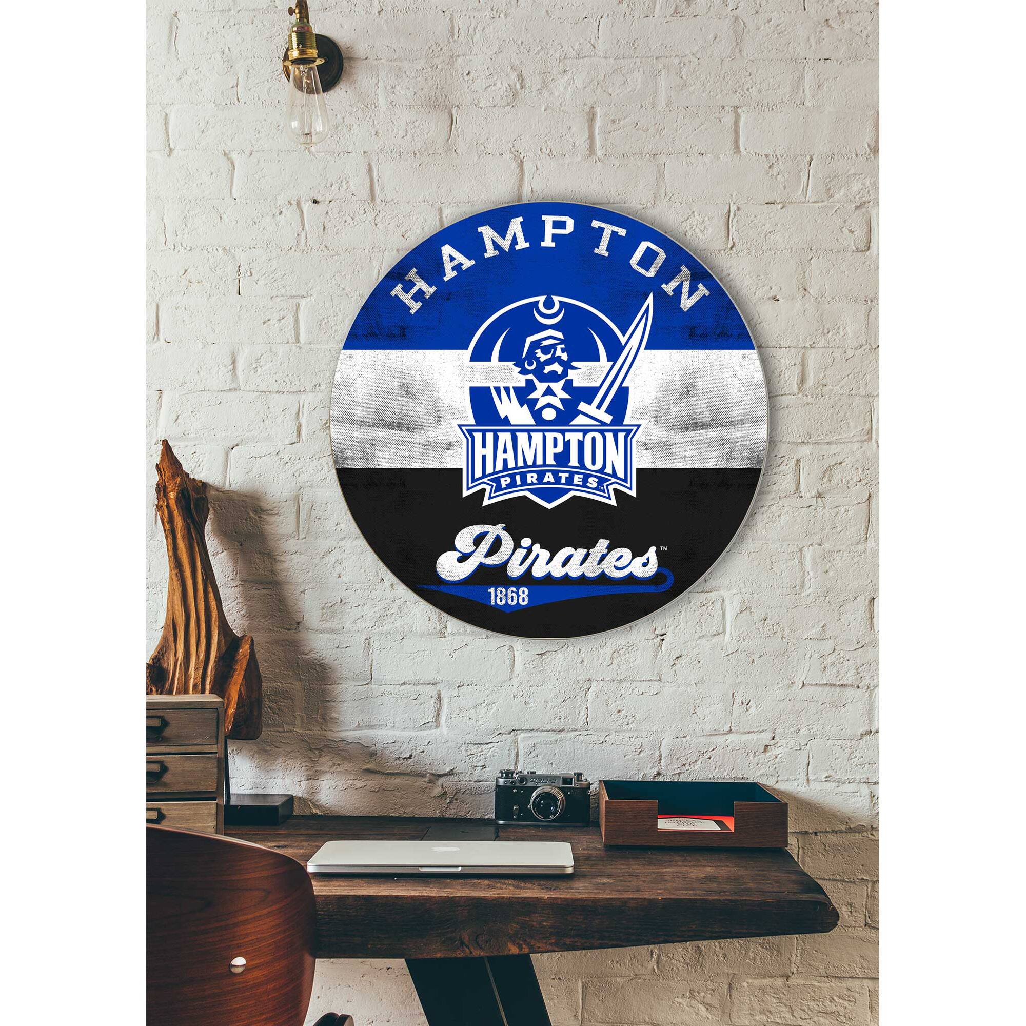 Jardine Hampton Pirates 20'' x 20'' Retro Logo Circle Sign Blue 4939621 ...