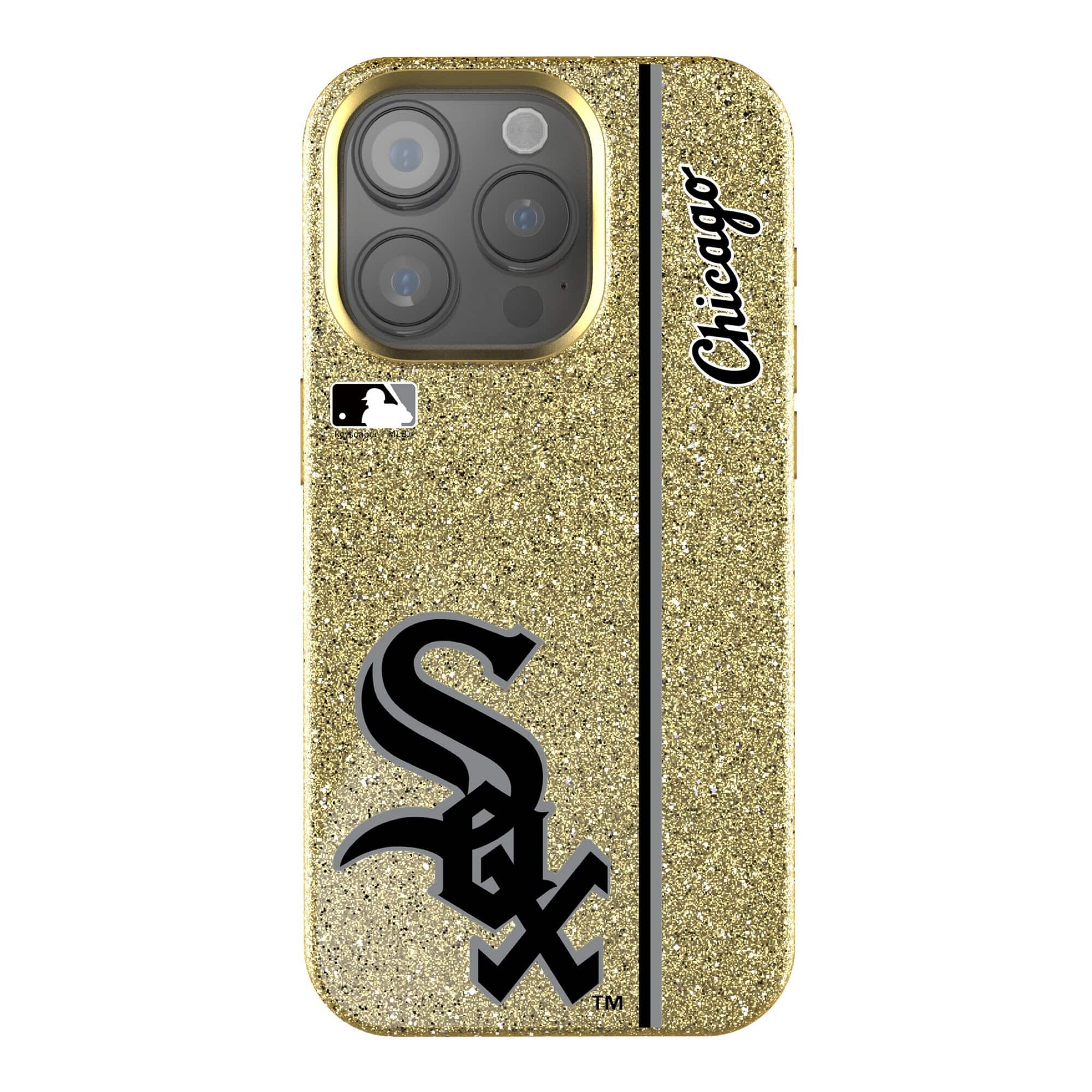 SOX bax Keyscaper - Chicago White Sox iPhone Bling - 16 Pro - Gold ...