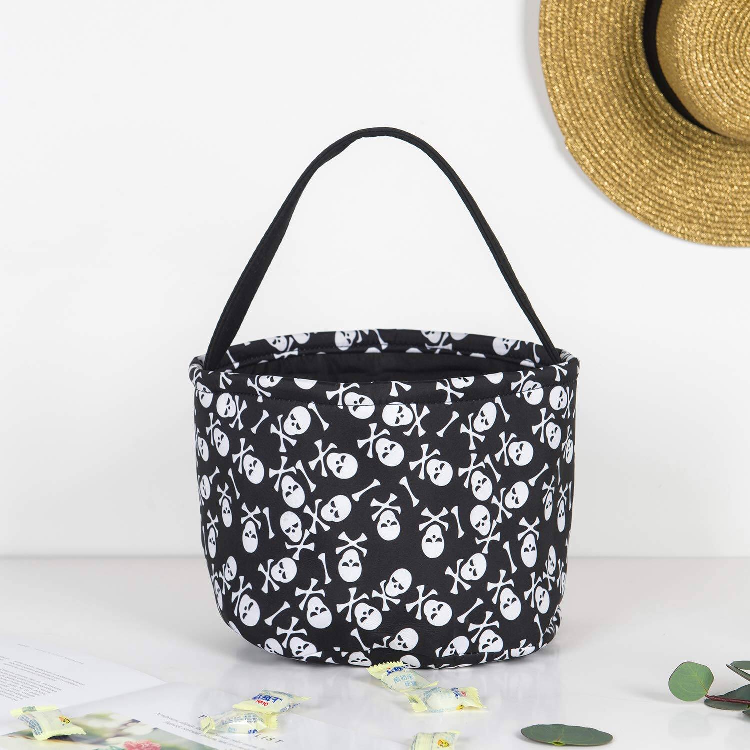 Paradigms Interiors Trick Or Bucket Candy Basket Tote Bag For Kids ...