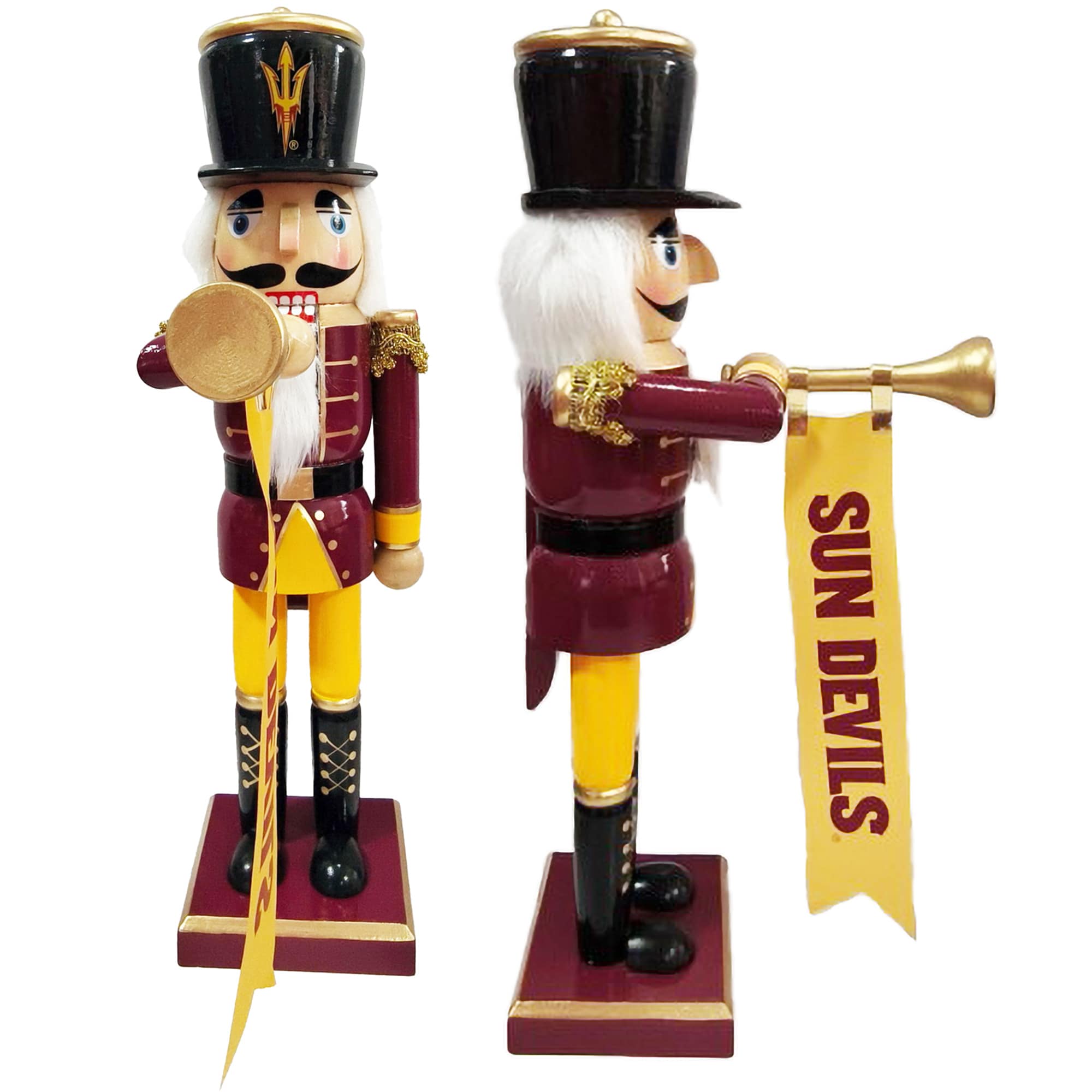 Santa's Workshop Arizona State Sun Devils 14" Bugler Nutcracker Red ...