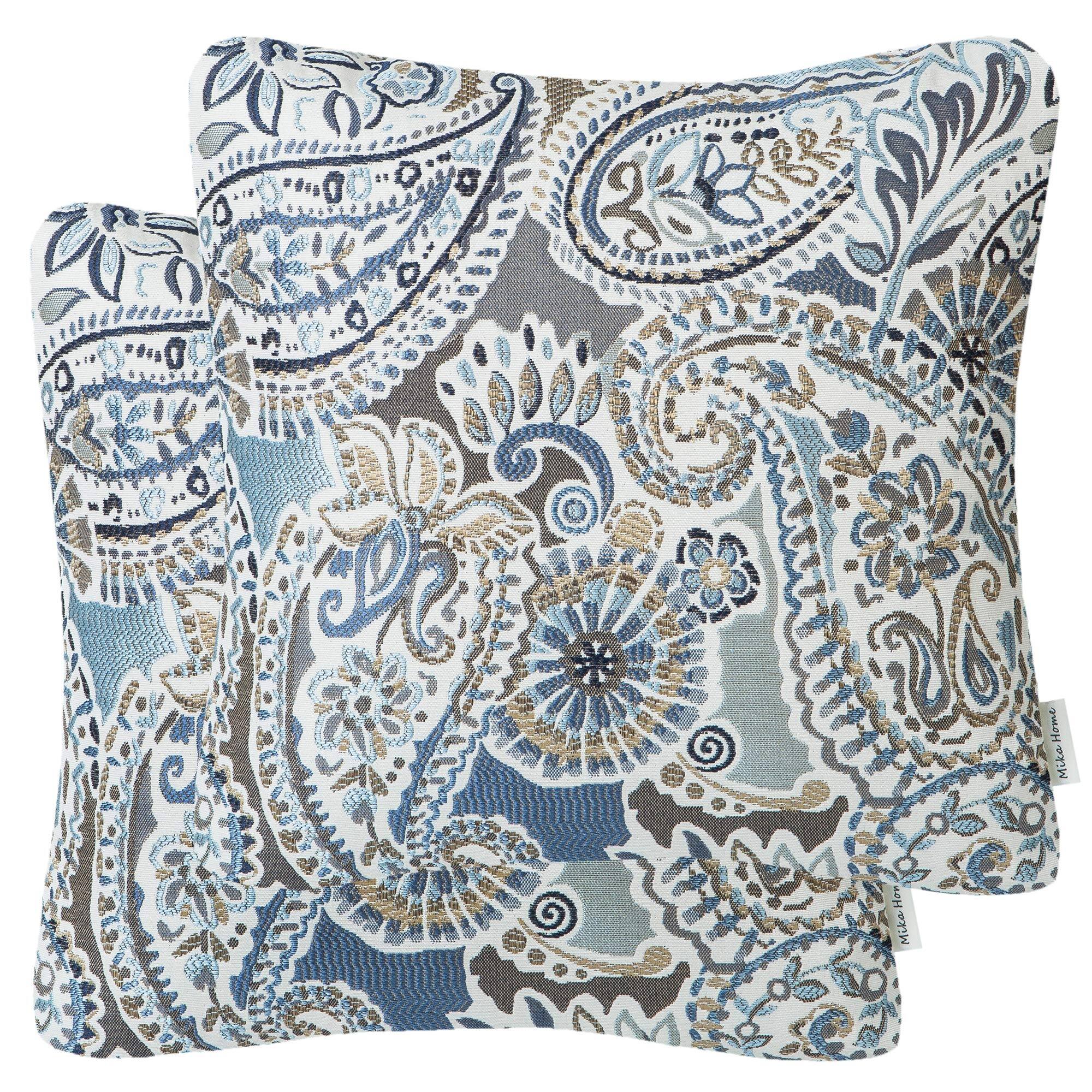 NICHOLAS KLEIN Decorative Pillow Covers Throw Cases Paisley Pattern 18 ...