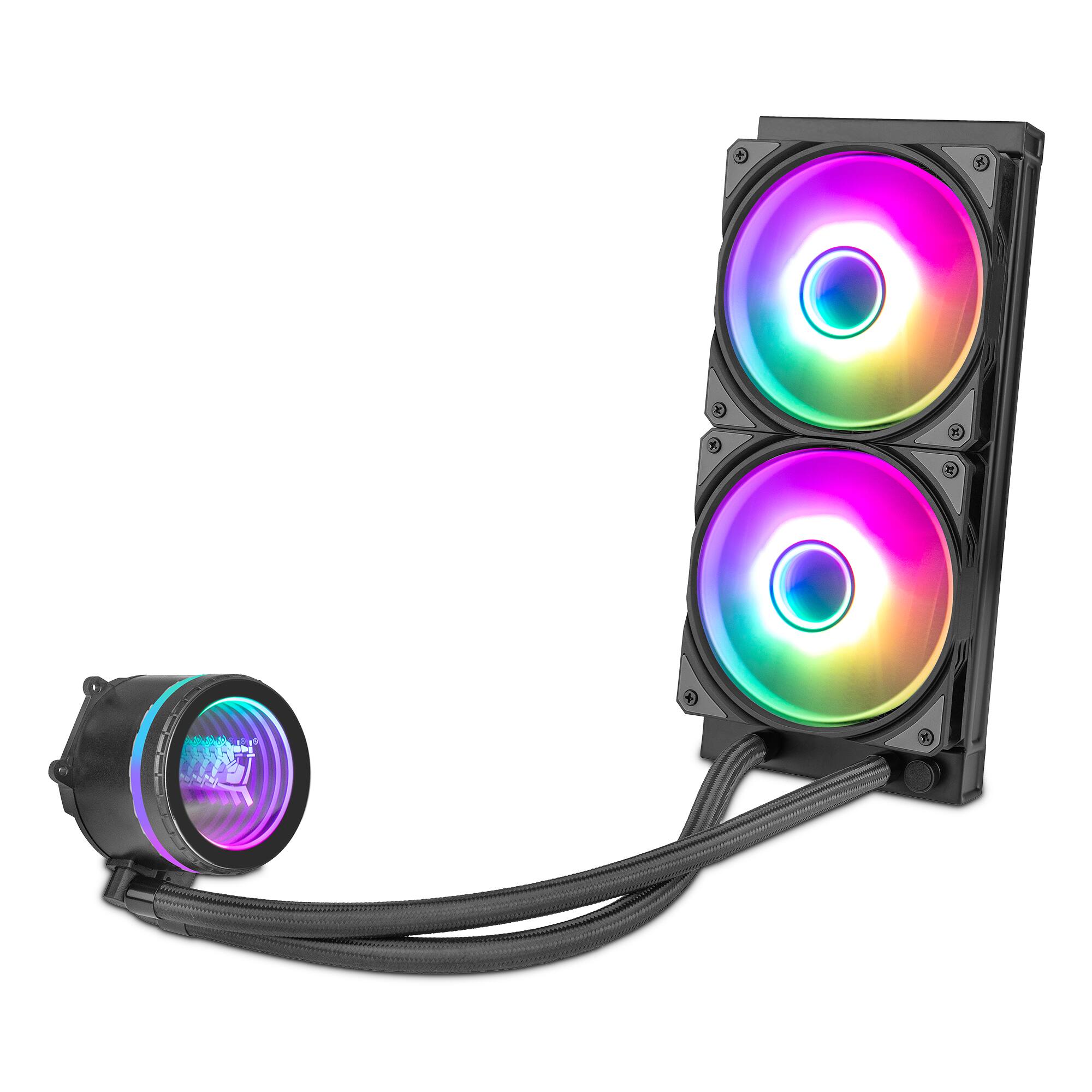 YEYIAN 240mm AIO, CPU Liquid Cooler, ARGB. Model YTS 240DL 01 Black YTS ...