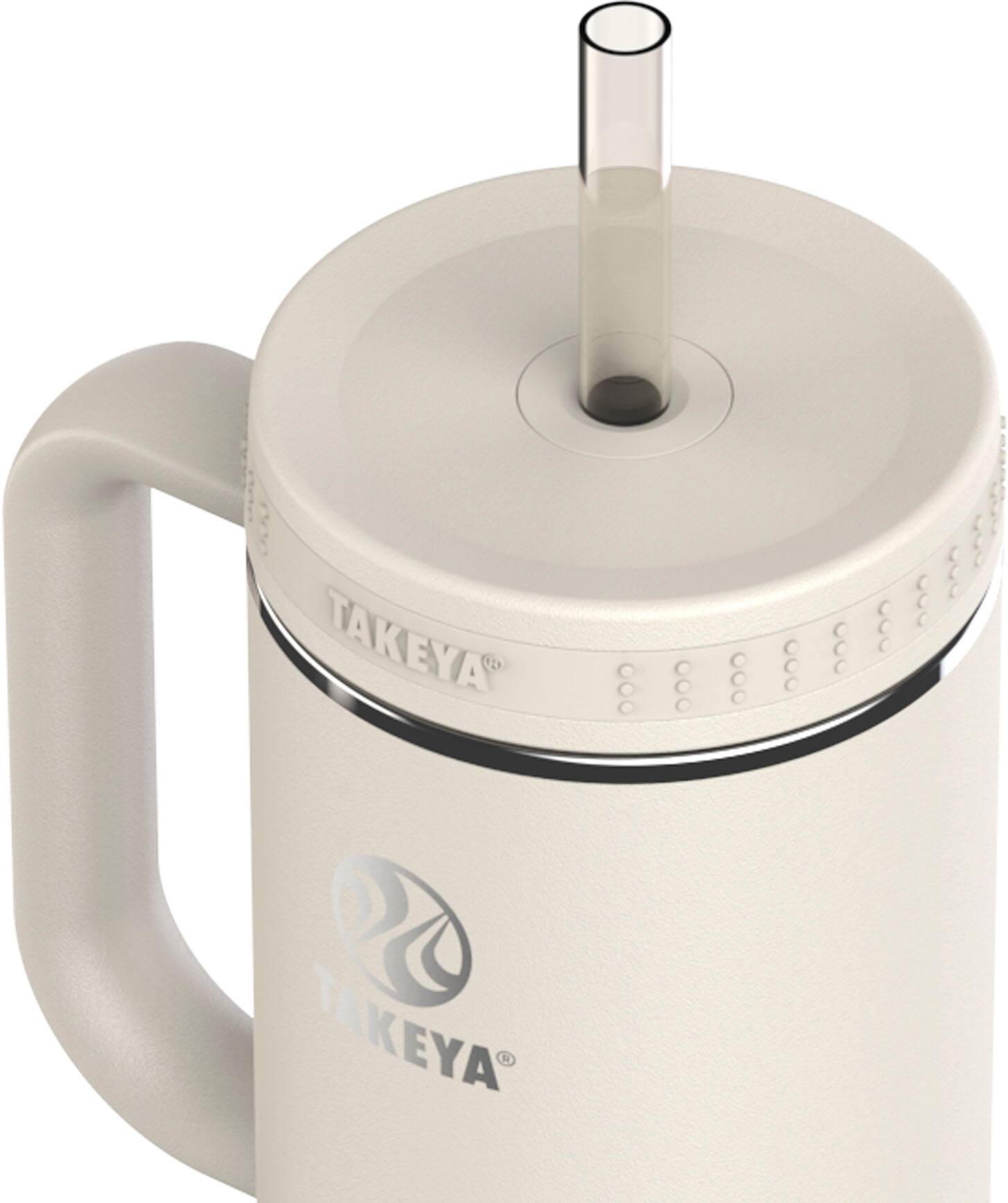 Takeya 40 oz. Straw Tumbler with Handle Oatmilk 52489 - Best Buy