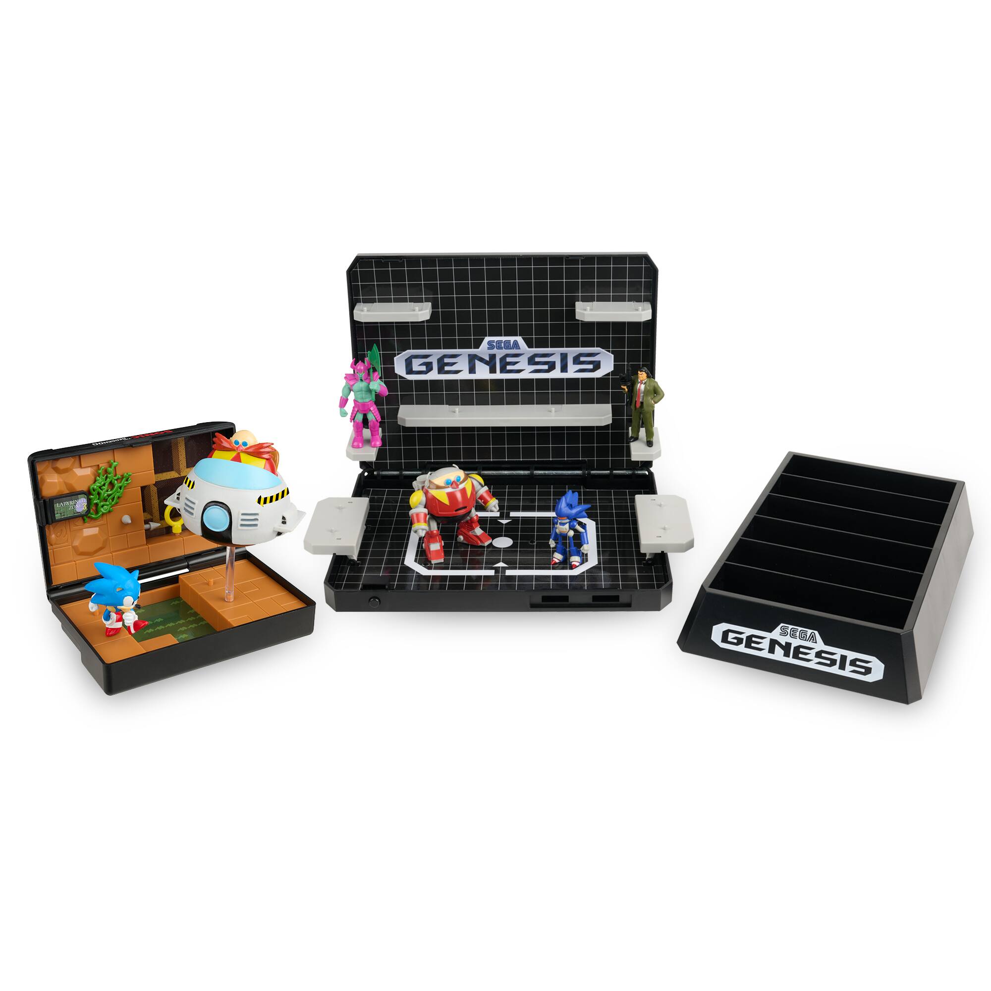 SEGA Genesis Display Console Supervillain Boss Bundle + Sonic 1 - Best Buy