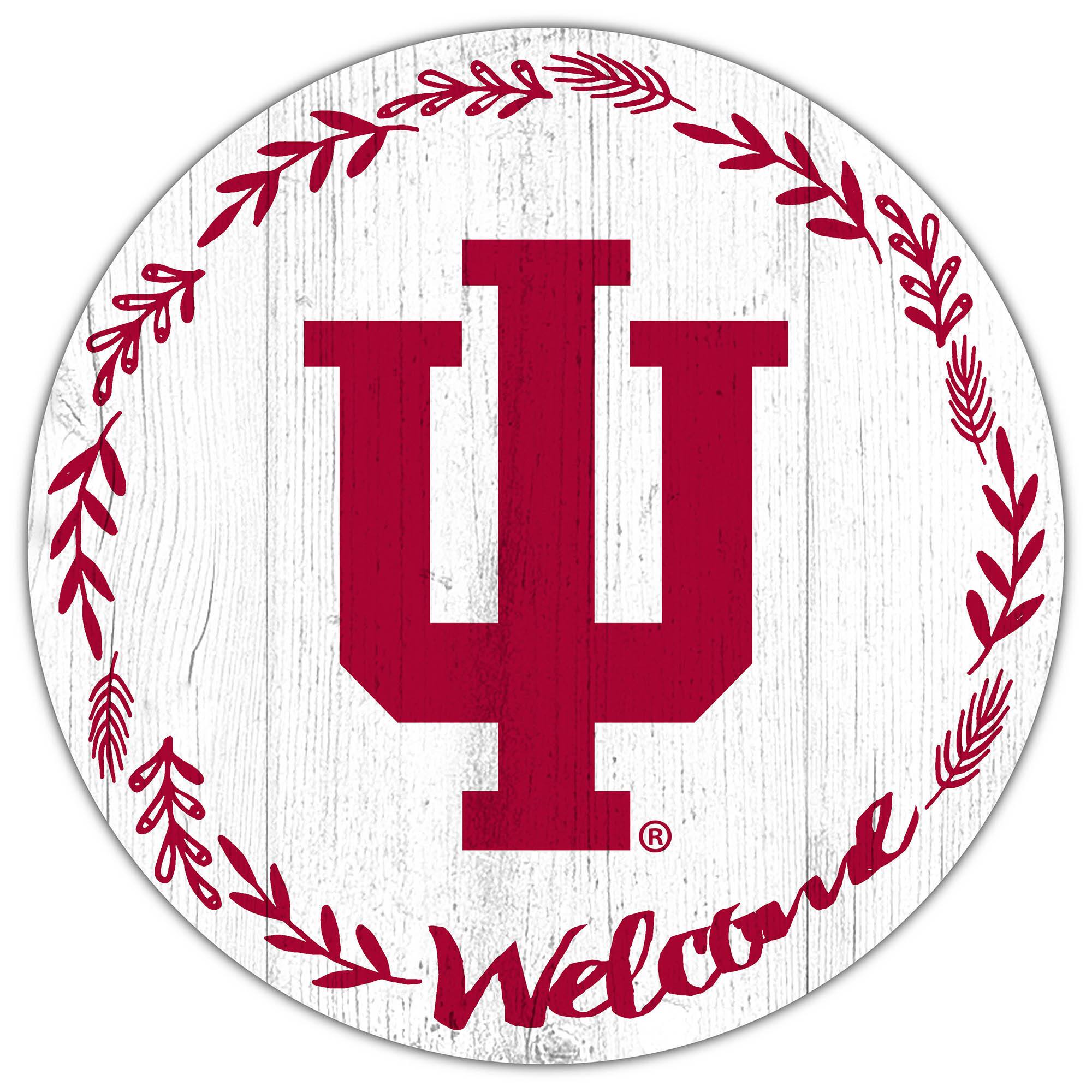 Fan Creations Indiana Hoosiers 12" Welcome Circle Sign Multicolor ...