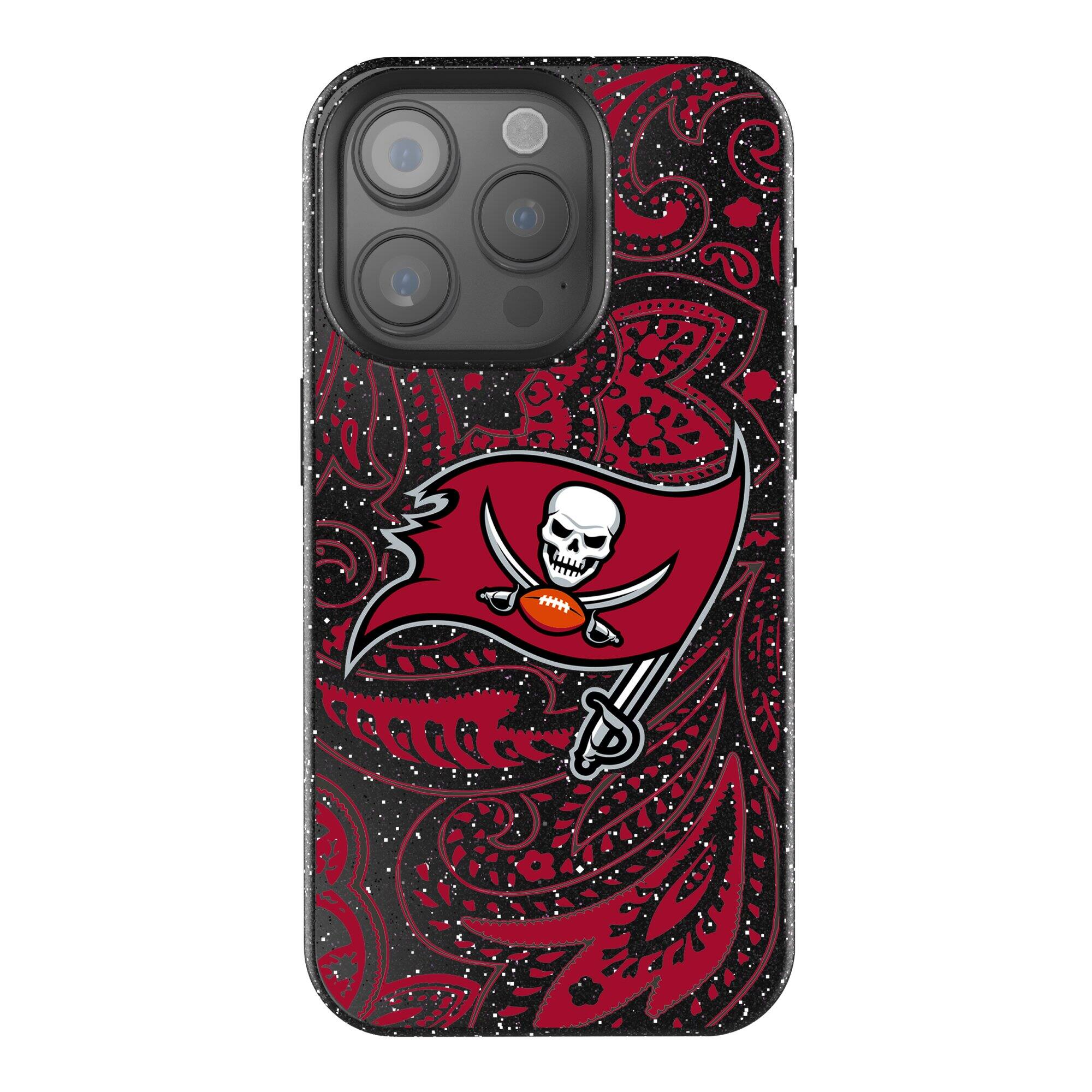 Keyscaper NFL Tampa Bay Buccaneers Paisley Bling iPhone Case 16 Pro Max ...
