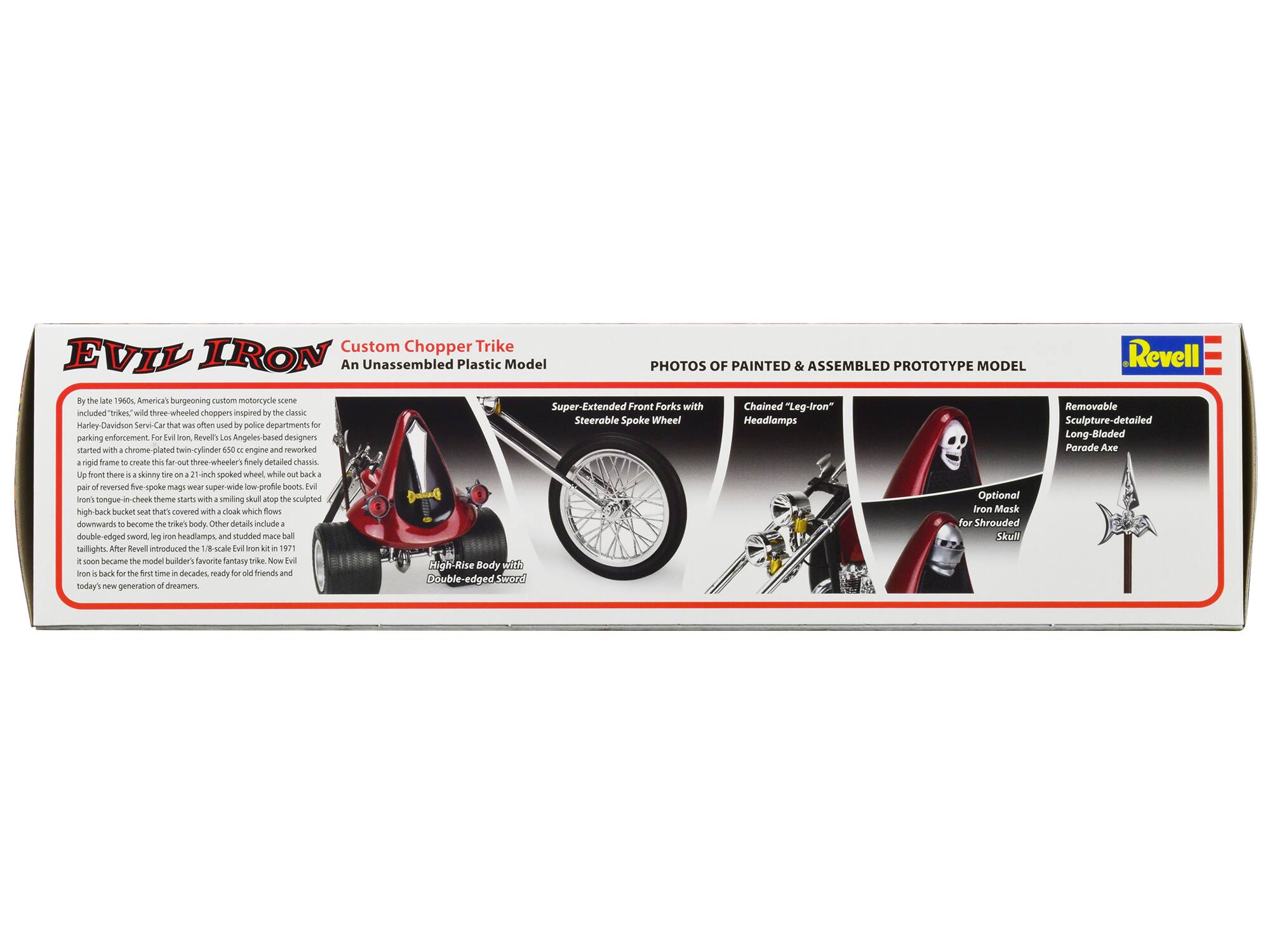 Level 5 Model Kit Evil Iron Custom Chopper Trike 1/8 Scale Model by ...