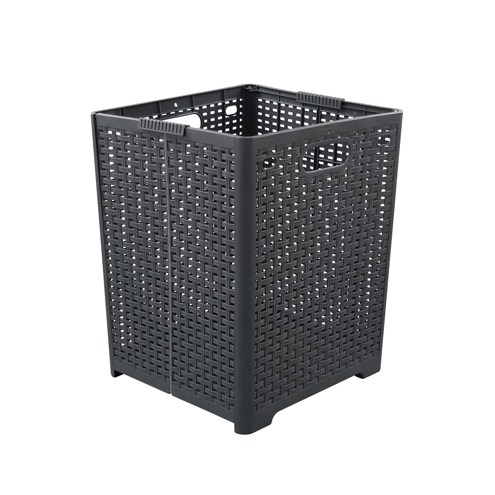 DORLUKFU 1 Pack 42 L Plastic Collapsible Laundry Basket, Folding ...