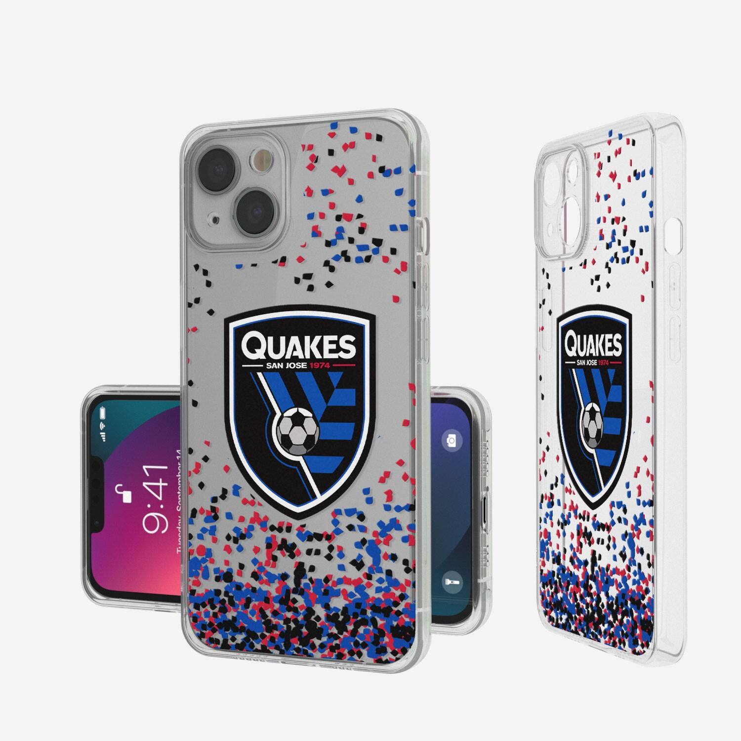 Keyscaper MLS San Jose Earthquakes iPhone Confetti Design Clear Case 14 ...