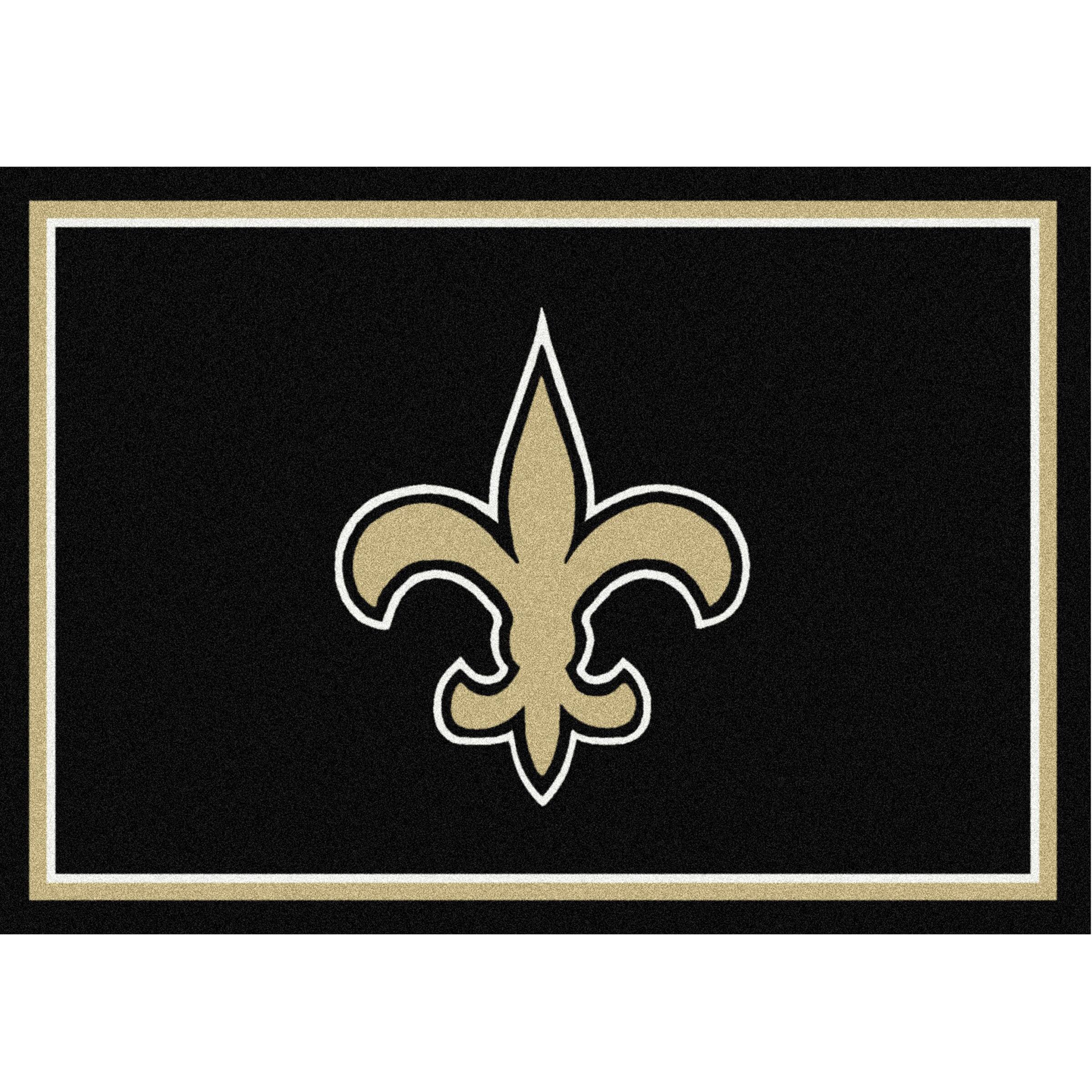 Imperial New Orleans Saints 7'8'' x 10'9'' Spirit Rug Black 3533111 ...