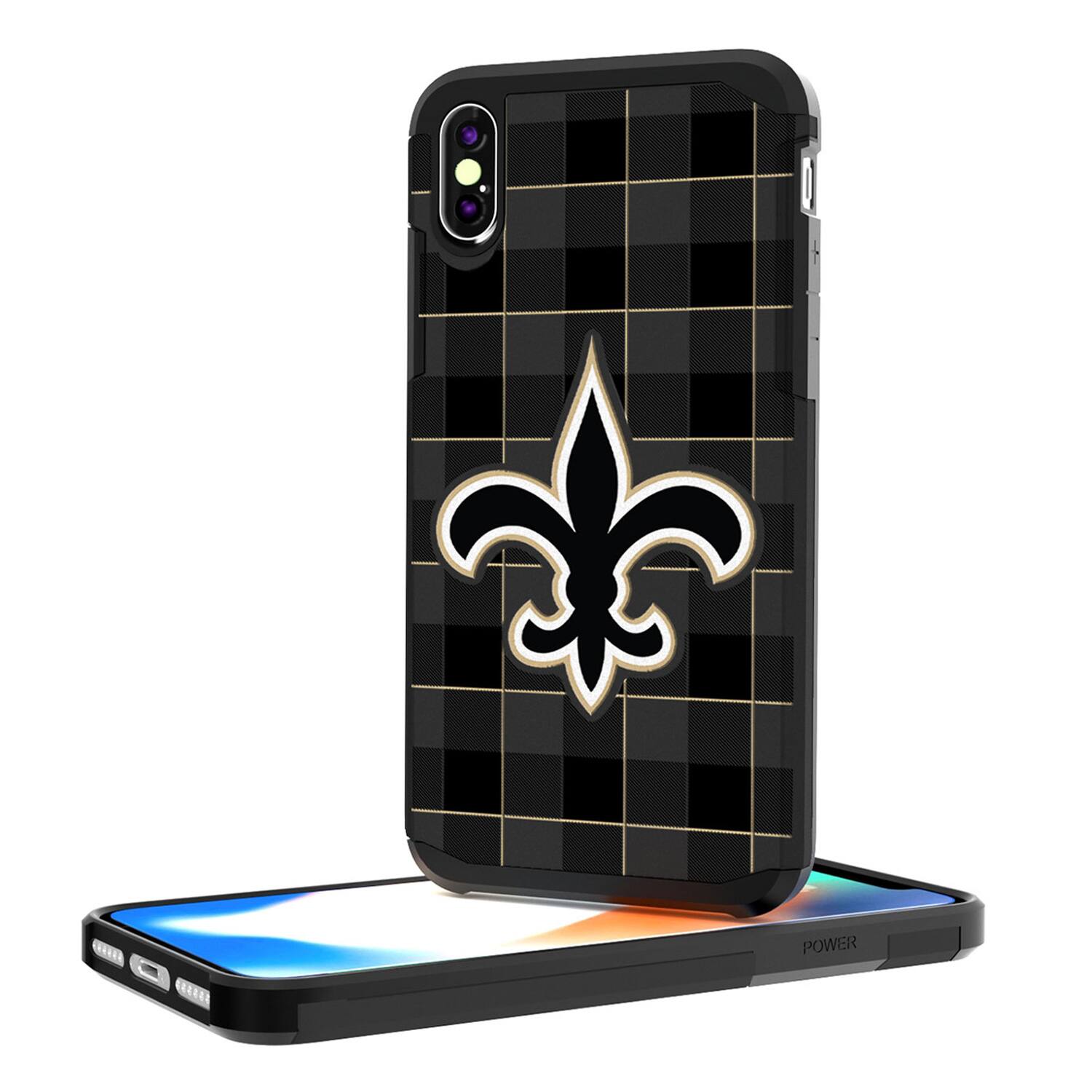 Keyscaper NFL New Orleans Saints iPhone Rugged Plaid Design Case 12 Pro ...