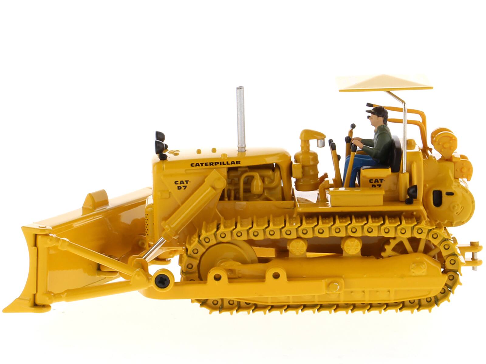 CAT Caterpillar D7C Track Type Tractor Dozer Yellow with Operator ...