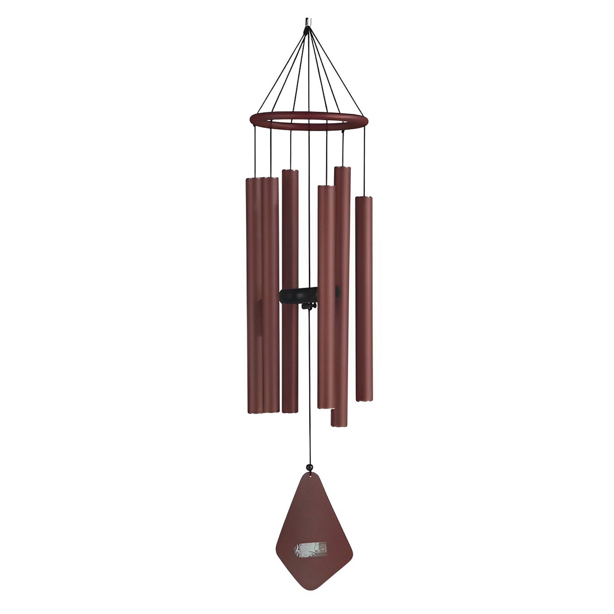 FC Design 34" Long Tuned Traditional Brown Wind Chime Outdoor Patio or ...