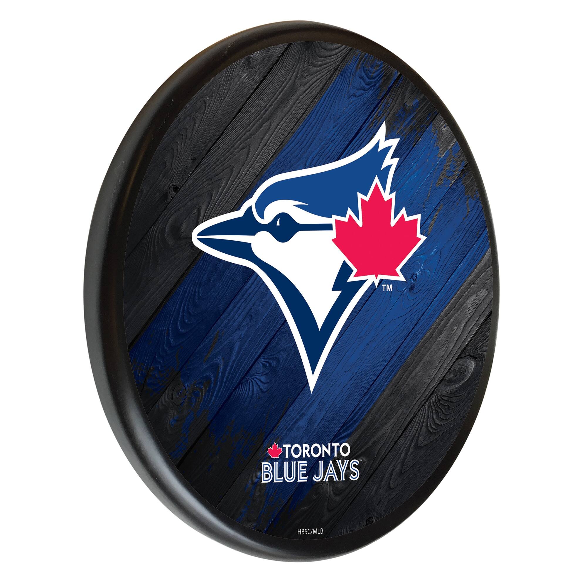 Holland Bar Stool Co. Toronto Blue Jays 13" Team Wood Sign Black ...