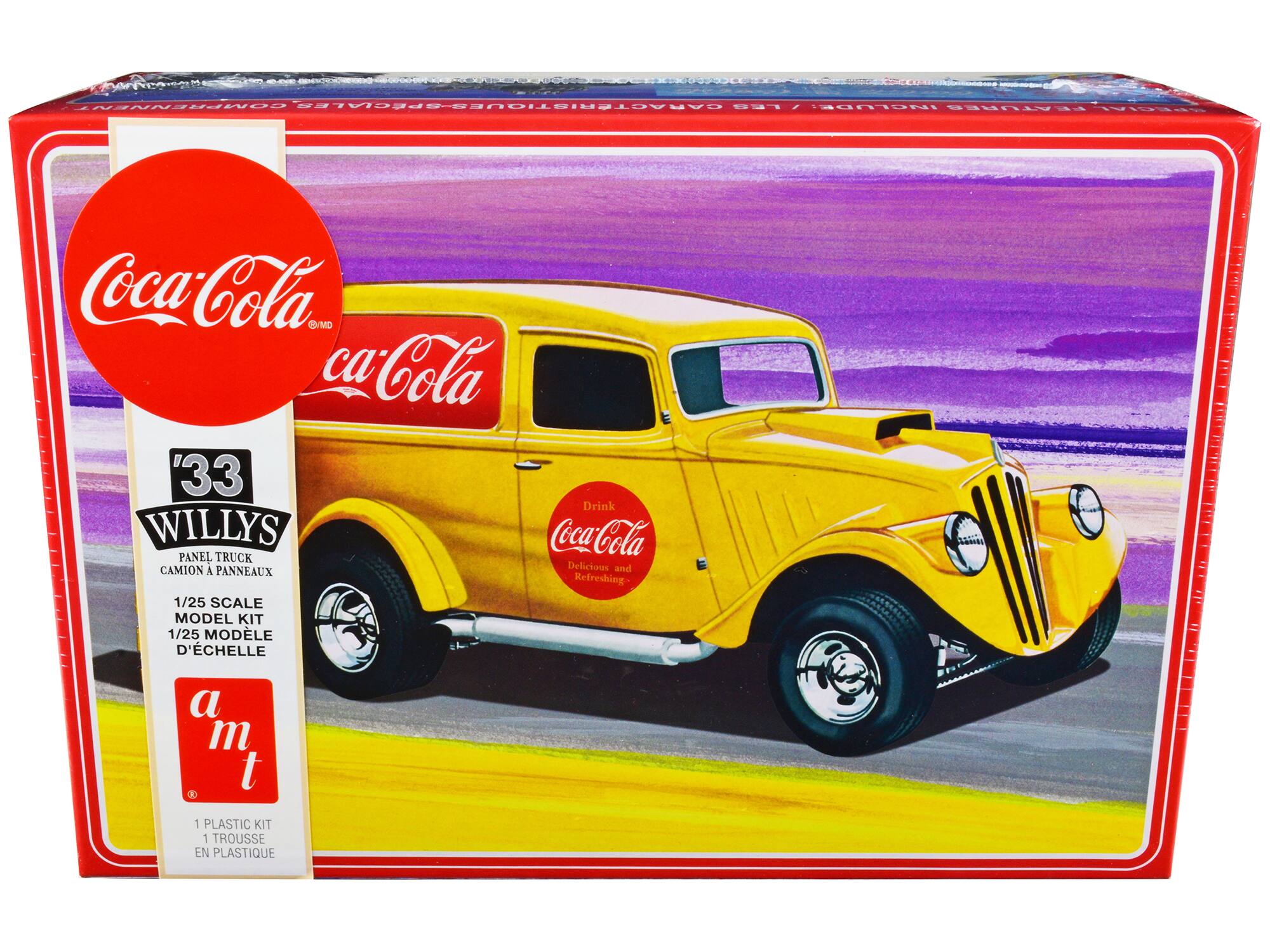 Skill 2 Model Kit 1933 Willys Panel Truck "Coca Cola" 1/25 Scale Model ...
