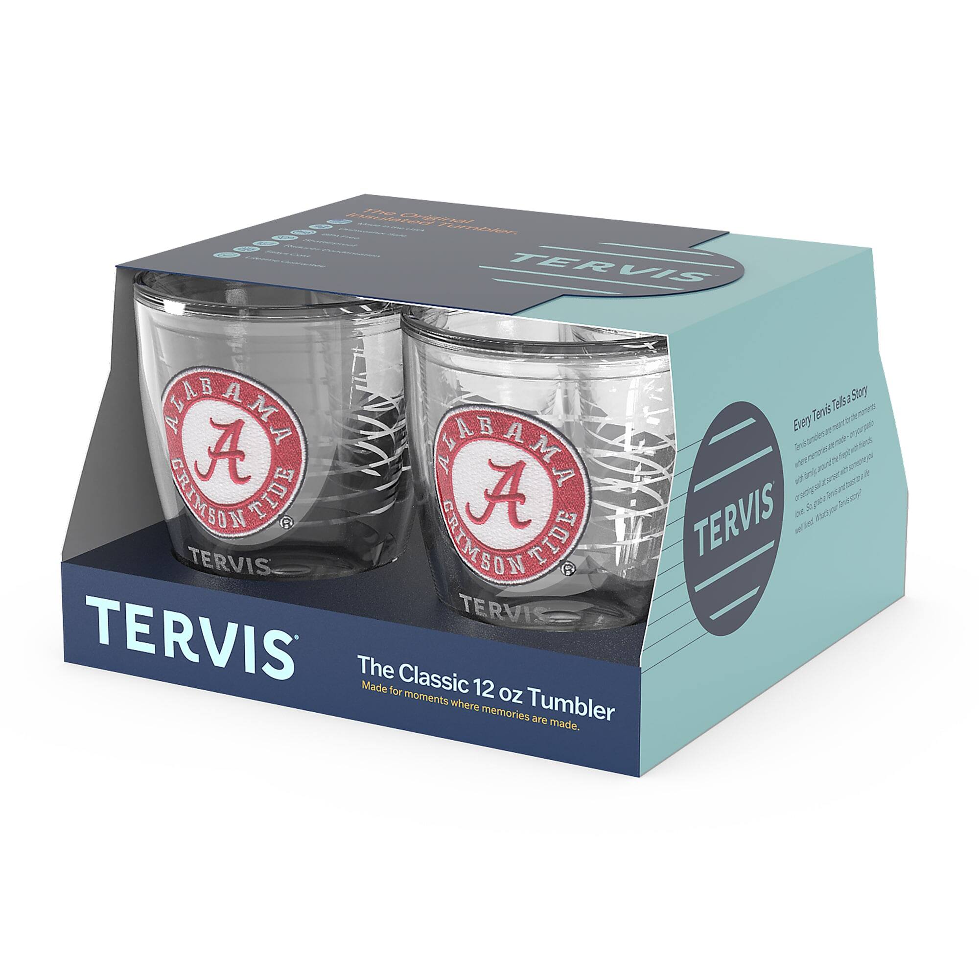 Tervis Alabama Crimson Tide 4 Pack 12oz. Emblem Tumbler Set Multicolor ...