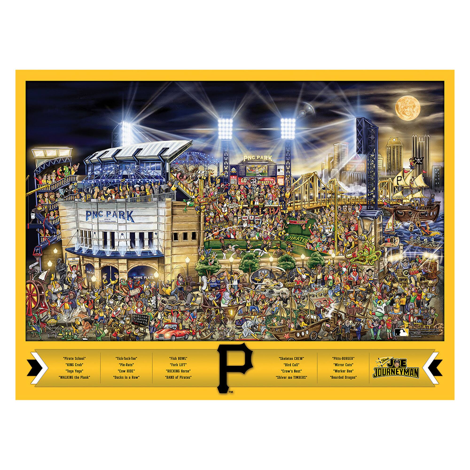 YouTheFan Pittsburgh Pirates 500 Piece Joe Journeyman Puzzle Multicolor ...