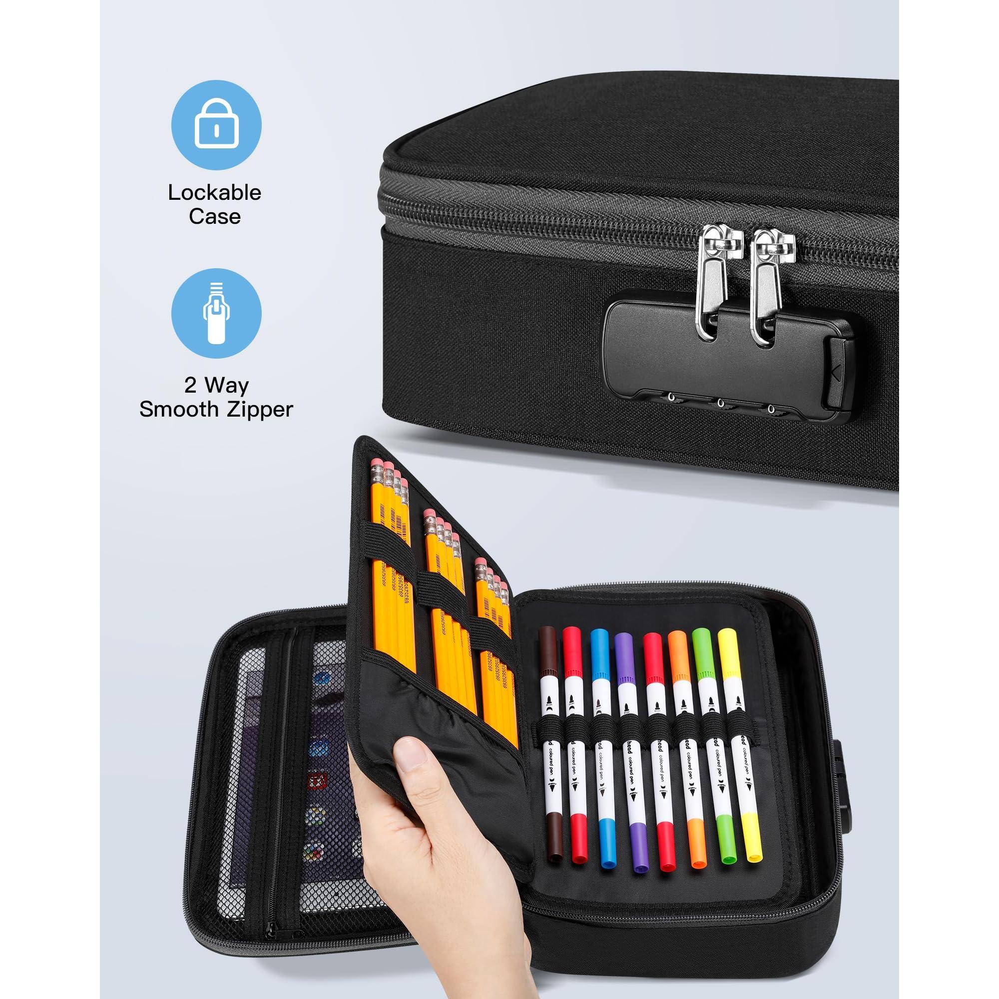 Dapper Styles Big Capacity Storage Pouch Marker Pen Pencil Case Simple ...