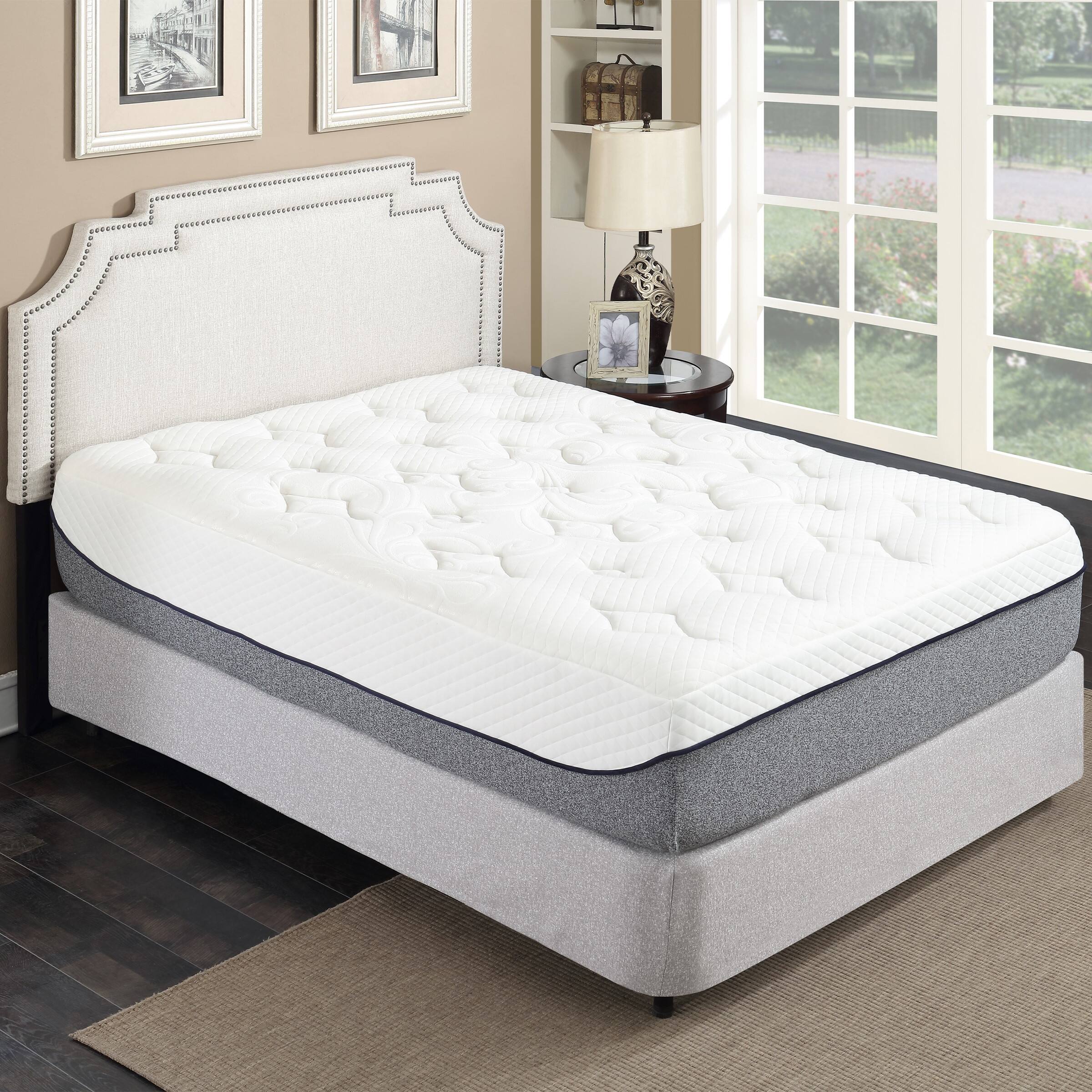 Glintex 13 Inch Queen Gel Memory Foam Mattress with Cooling Layer and ...