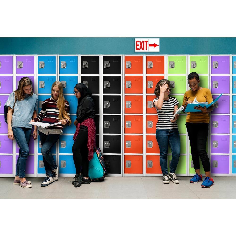 AdirOffice Storage Locker 629 Series 72" H 6 Tier Steel Key Lock 6 ...