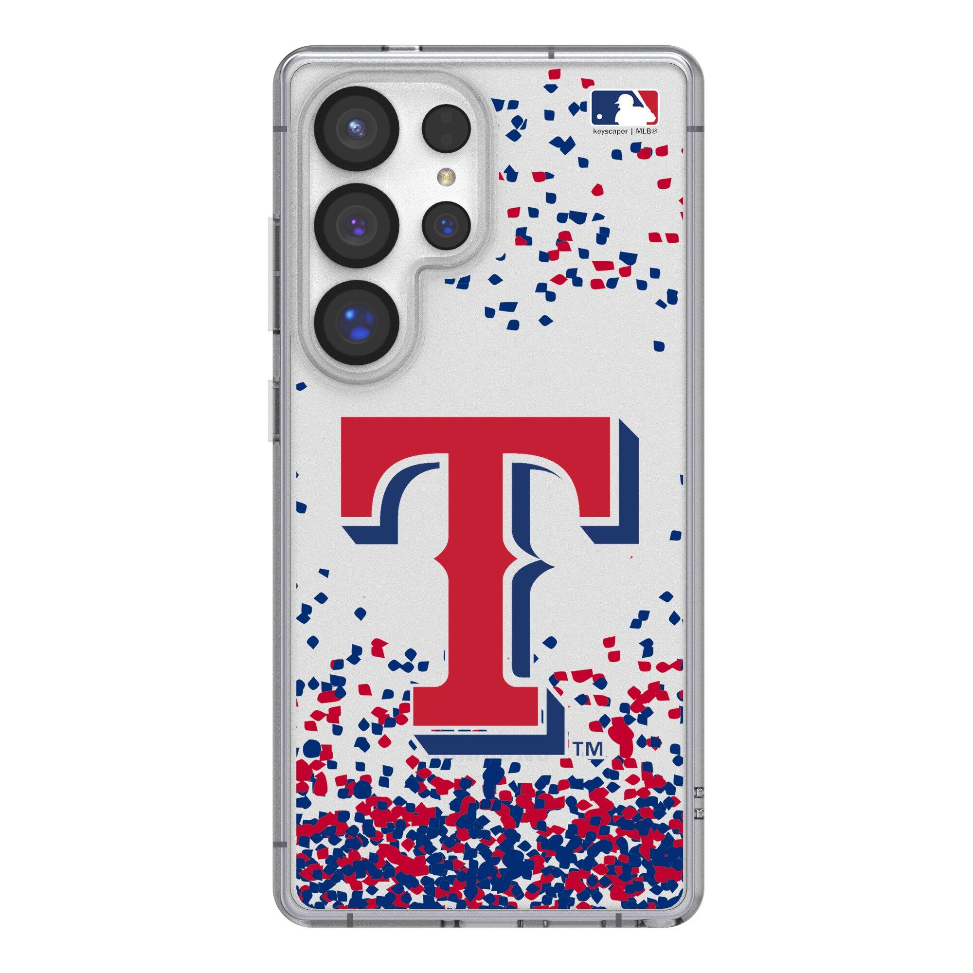 Keyscaper MLB Texas Rangers Galaxy S8 Confetti Design Clear Case S22 ...