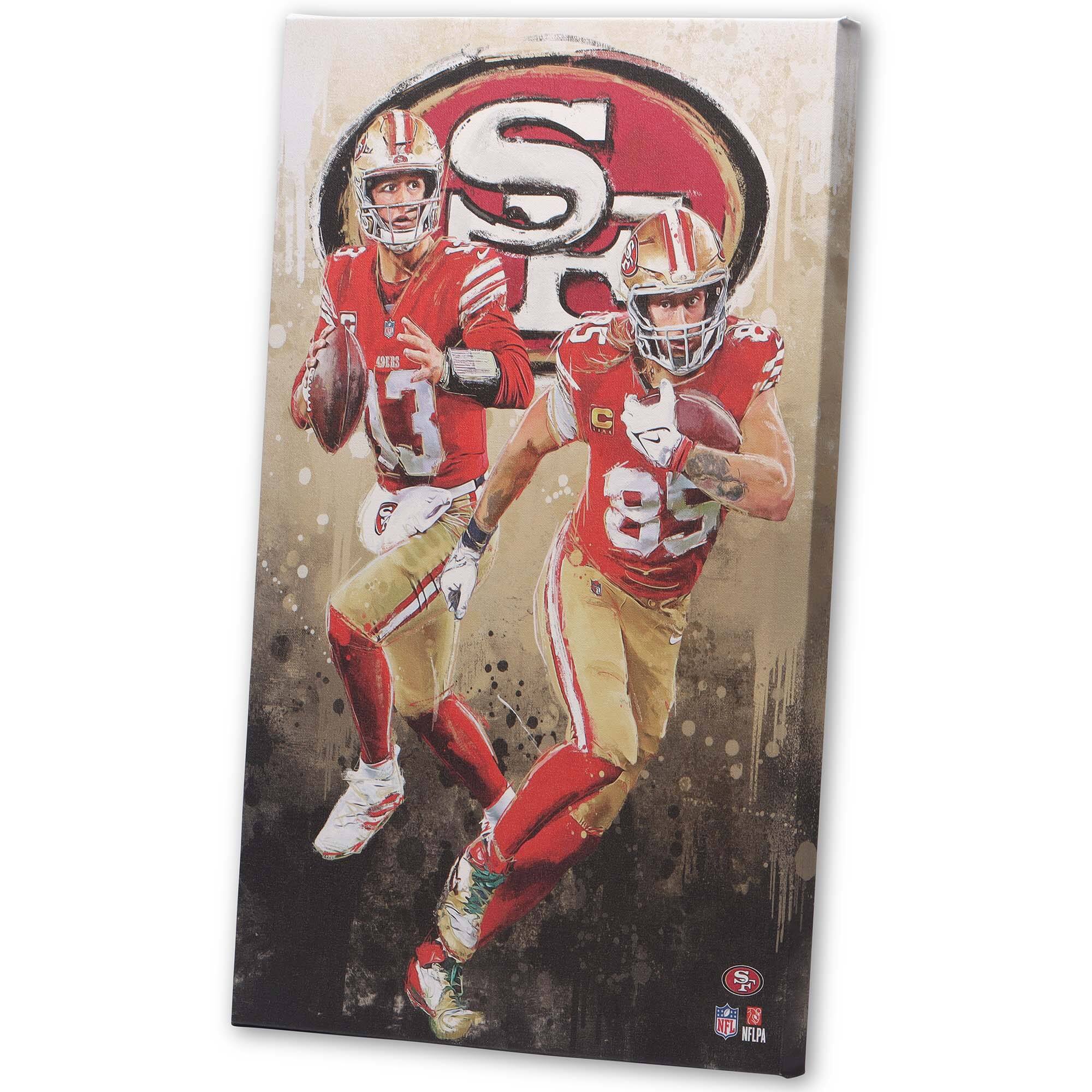 Open Road Brands San Francisco 49ers 15" x 23" Graffiti Canvas Wall Art ...