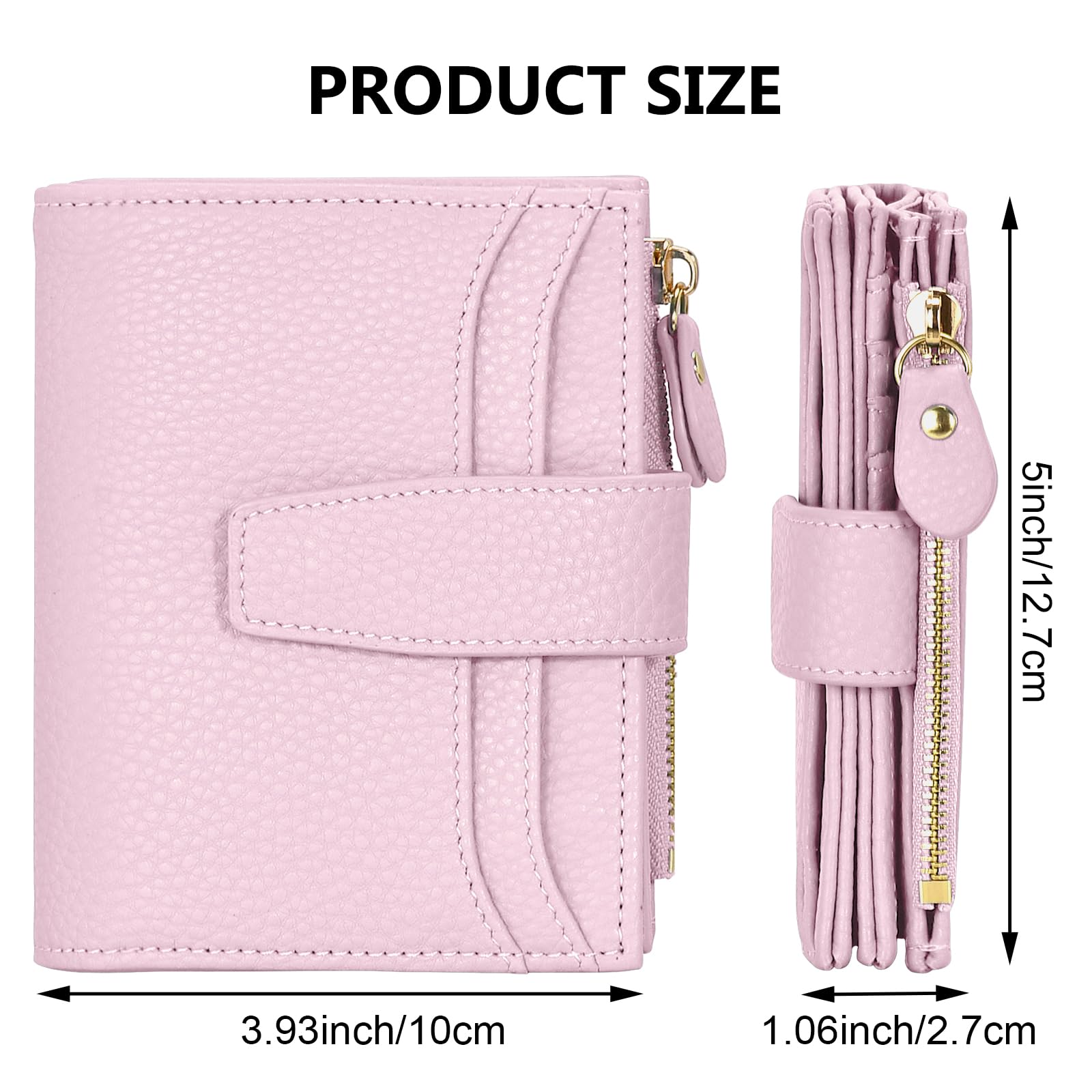 Jadie Link Small Wallet Women Rfid Blocking Bifold Compact Credit Card ...