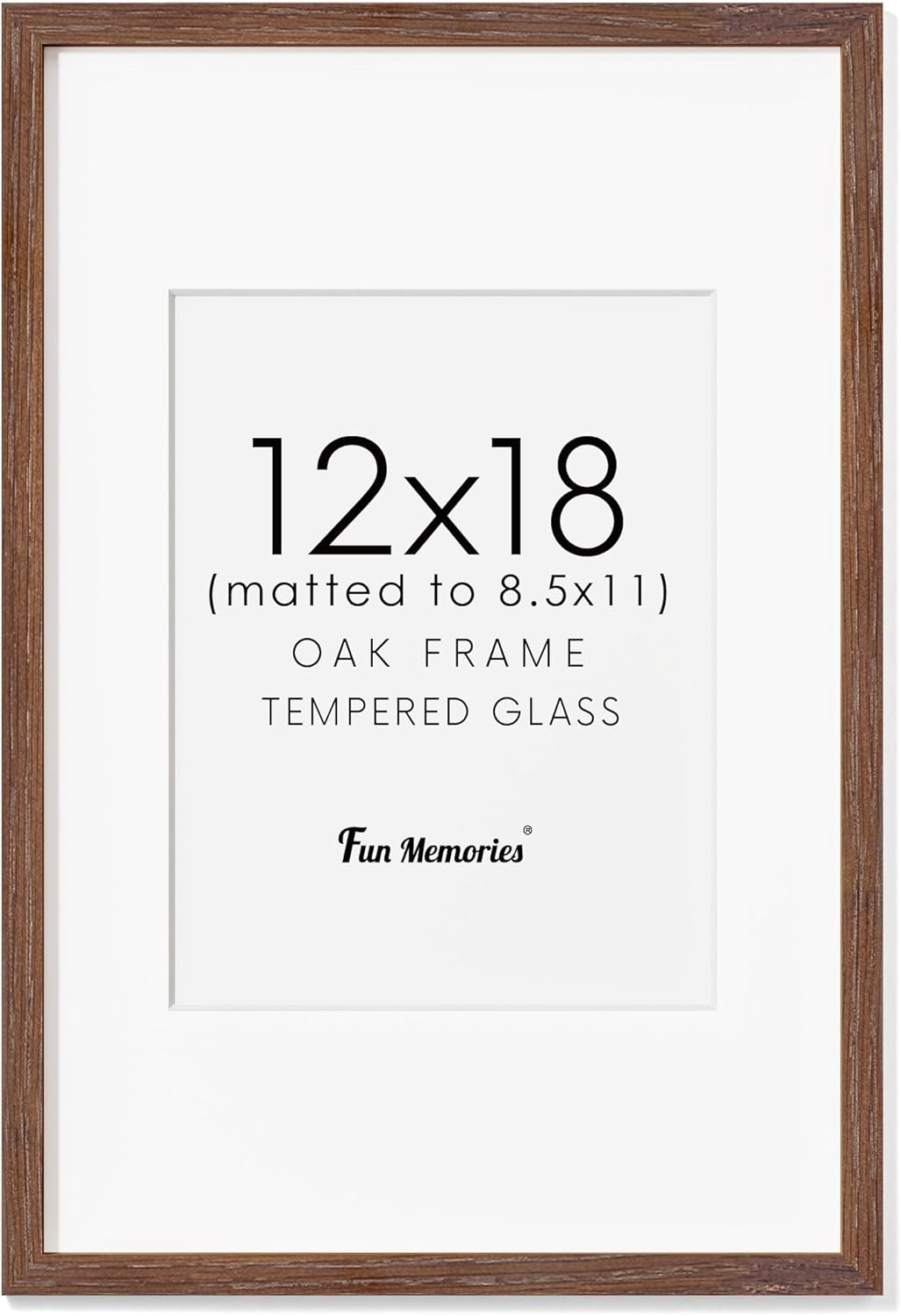blue 18x24 Picture Frame, Solid Oak Wood 18 x 24 Frame for Wall, 18 by ...
