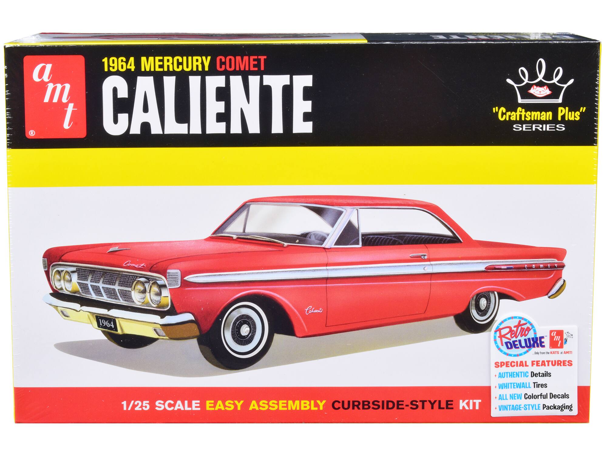 Skill 2 Model Kit 1964 Mercury Comet Caliente "Craftsman Plus" Series 1/25 Scale Model by AMT ...