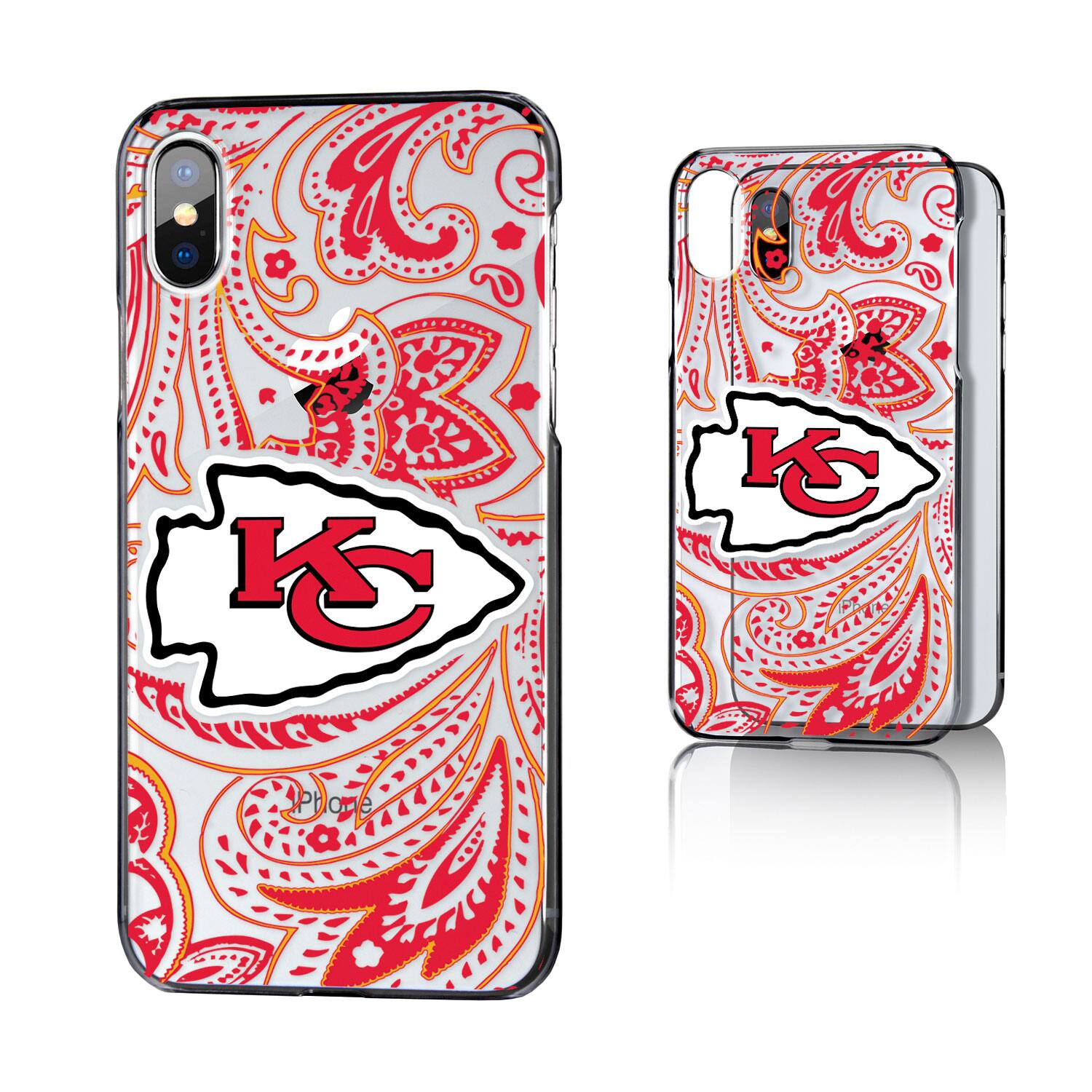 Keyscaper NFL Kansas City Chiefs iPhone Clear Paisley Design Case 14 ...