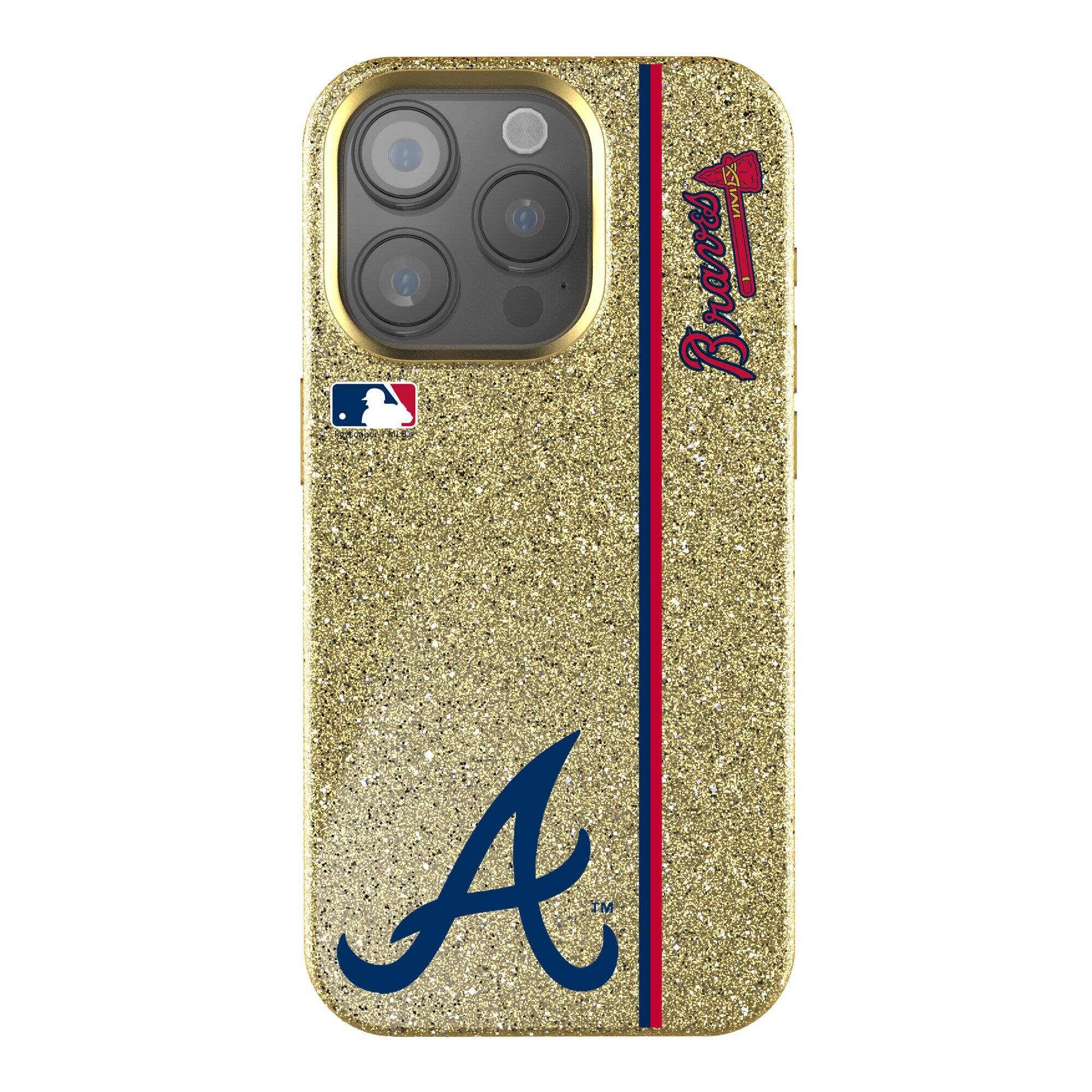 Keyscaper MLB Atlanta Braves iPhone Bling Case 14 Plus Gold 202263751 ...