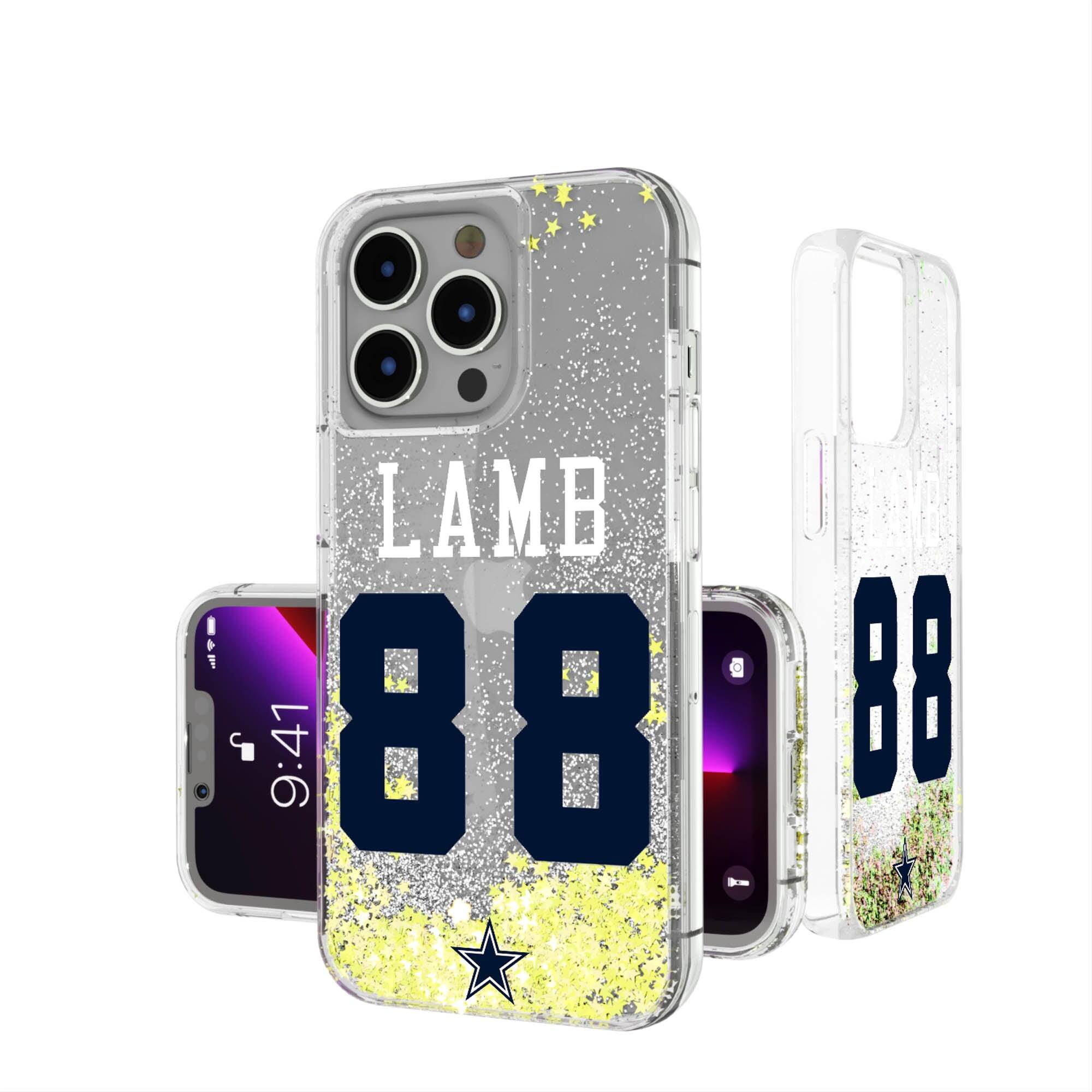 Keyscaper NFL CeeDee Lamb Dallas Cowboys iPhone Glitter Phone Case 14 ...