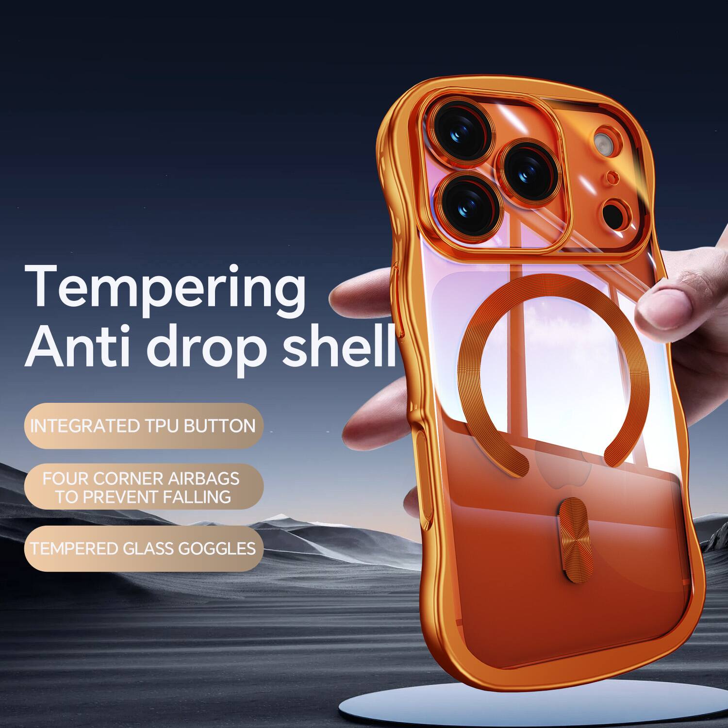 Dteck Magnetic Case For iPhone 17 Pro Max With Built in Lens Protector ...
