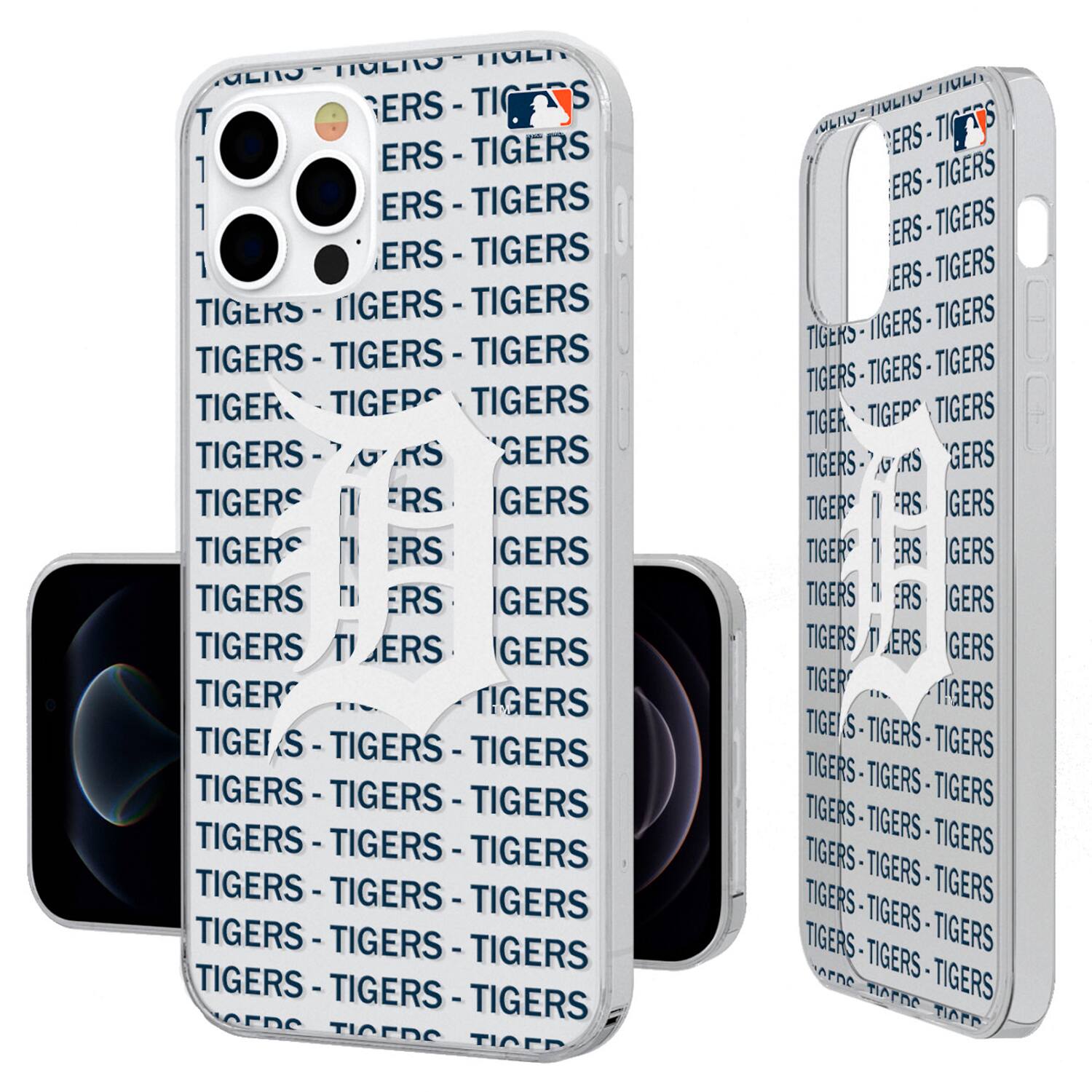 Keyscaper MLB Detroit Tigers Text Backdrop Clear iPhone Case 15 Plus ...