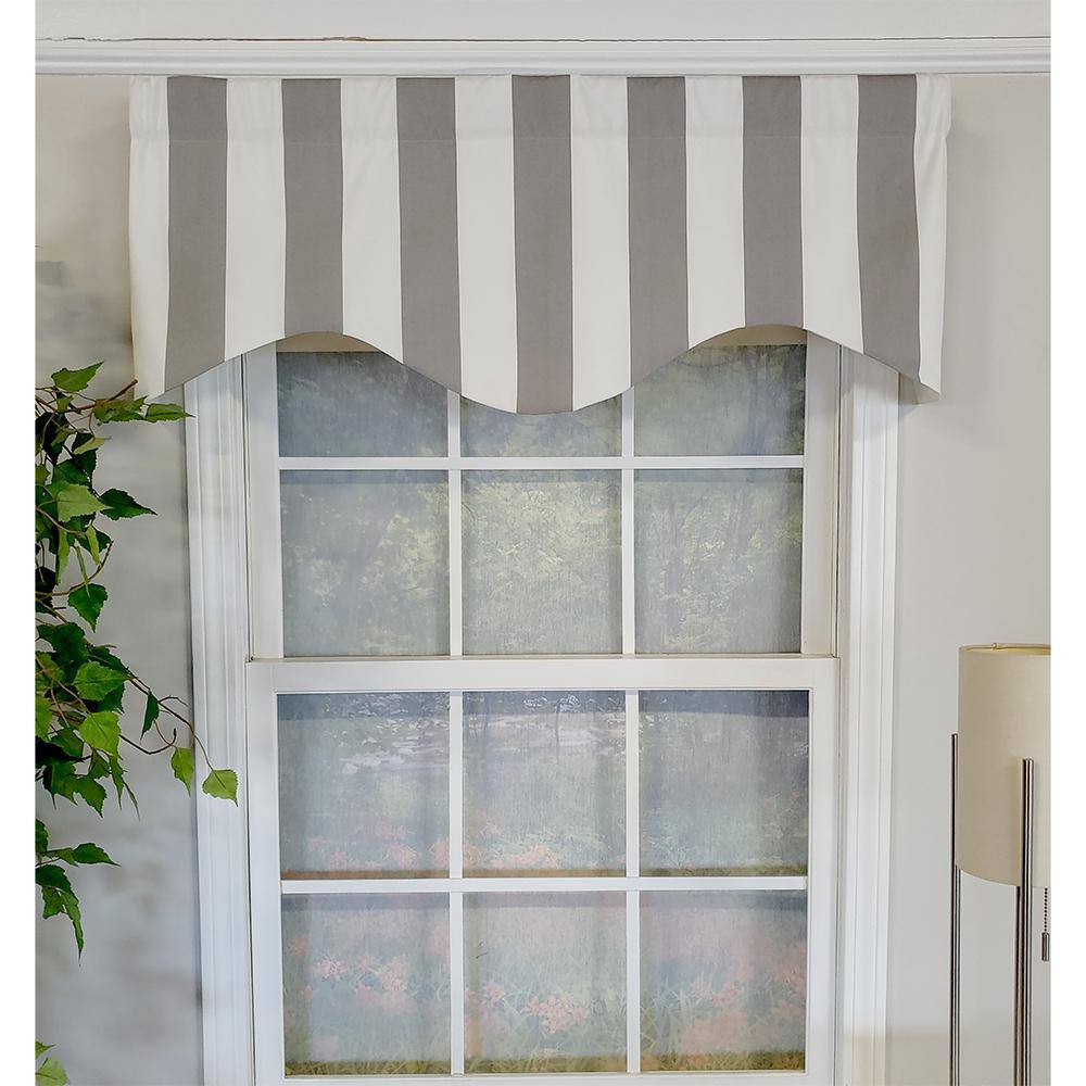 RLF Home Cabana Stripe Cornice 3" Rod Pocket Lining Luxurious and ...