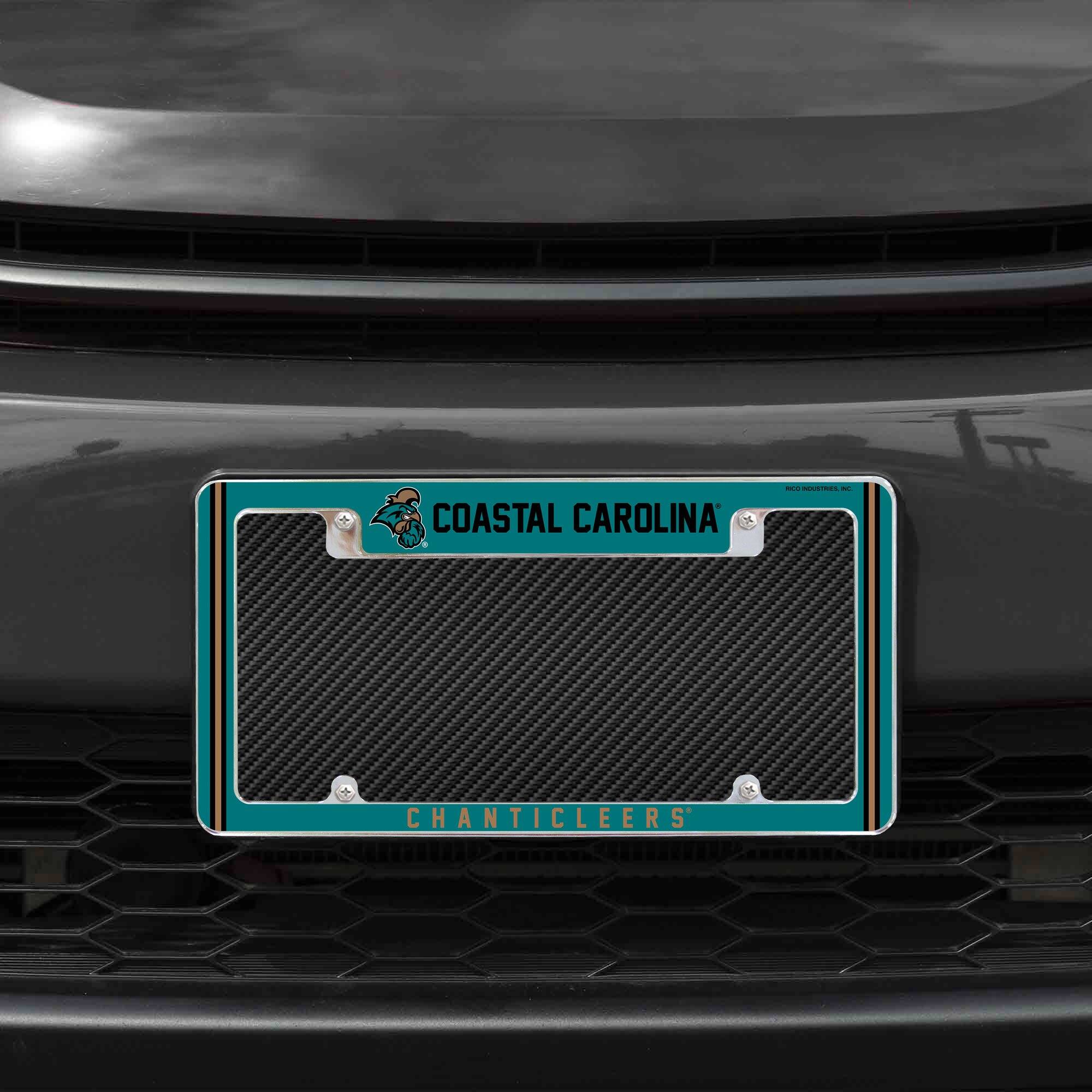 Rico Industries Coastal Carolina Chanticleers Chrome Metal License ...